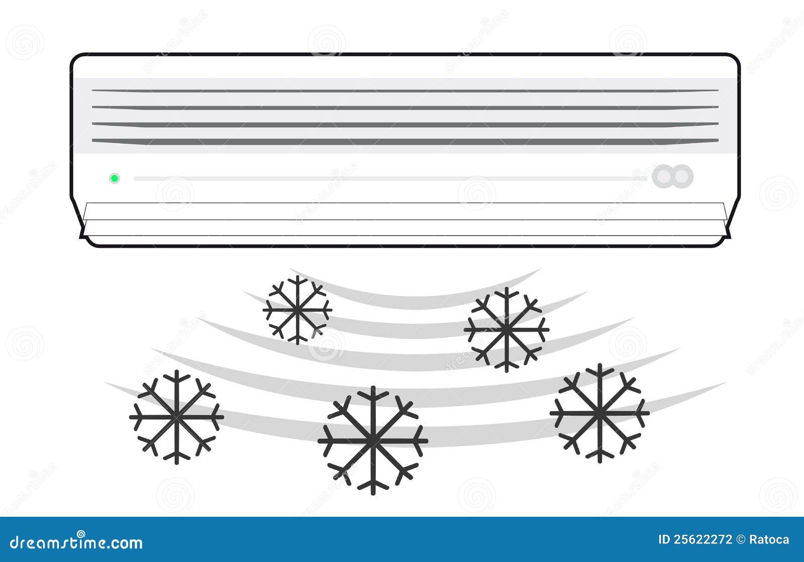 Cold air machine stock vector. Illustration of apparatus - 25622272