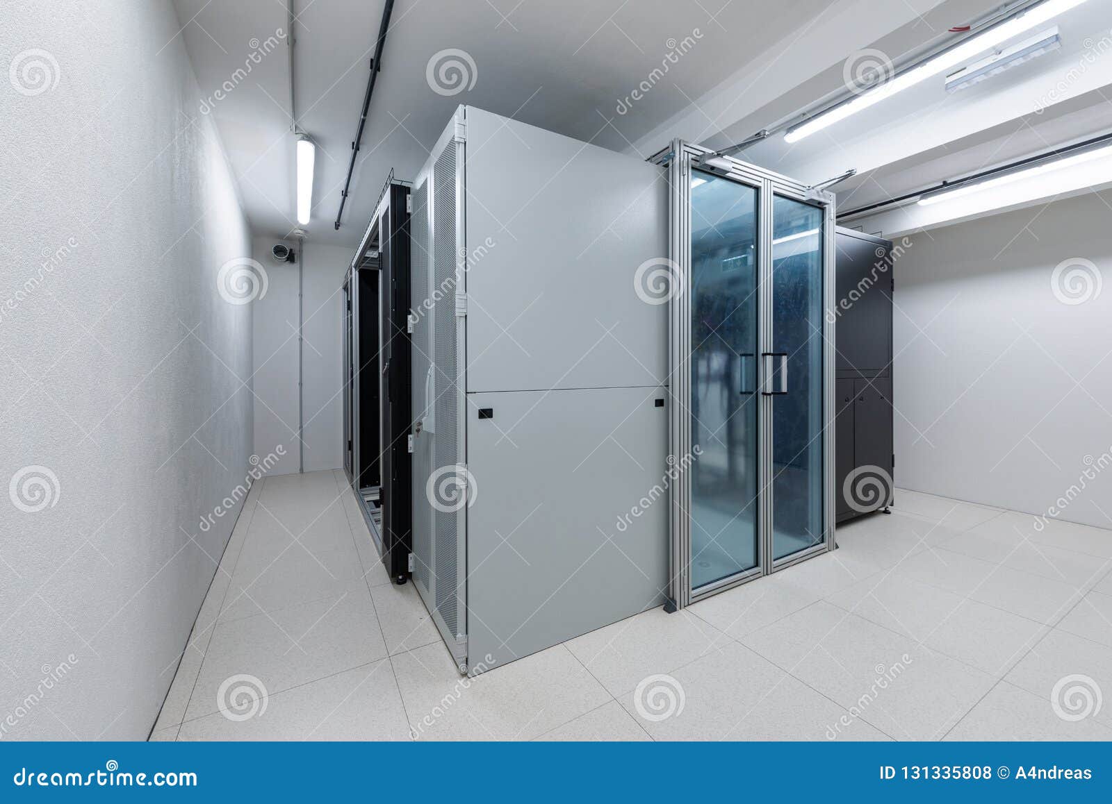 Cold Aisle Containment And In-row Cooling Rack Units Of Computer Data ... Cold Aisle Containment And In-row Cooling Rack Units Of Computer Data ...