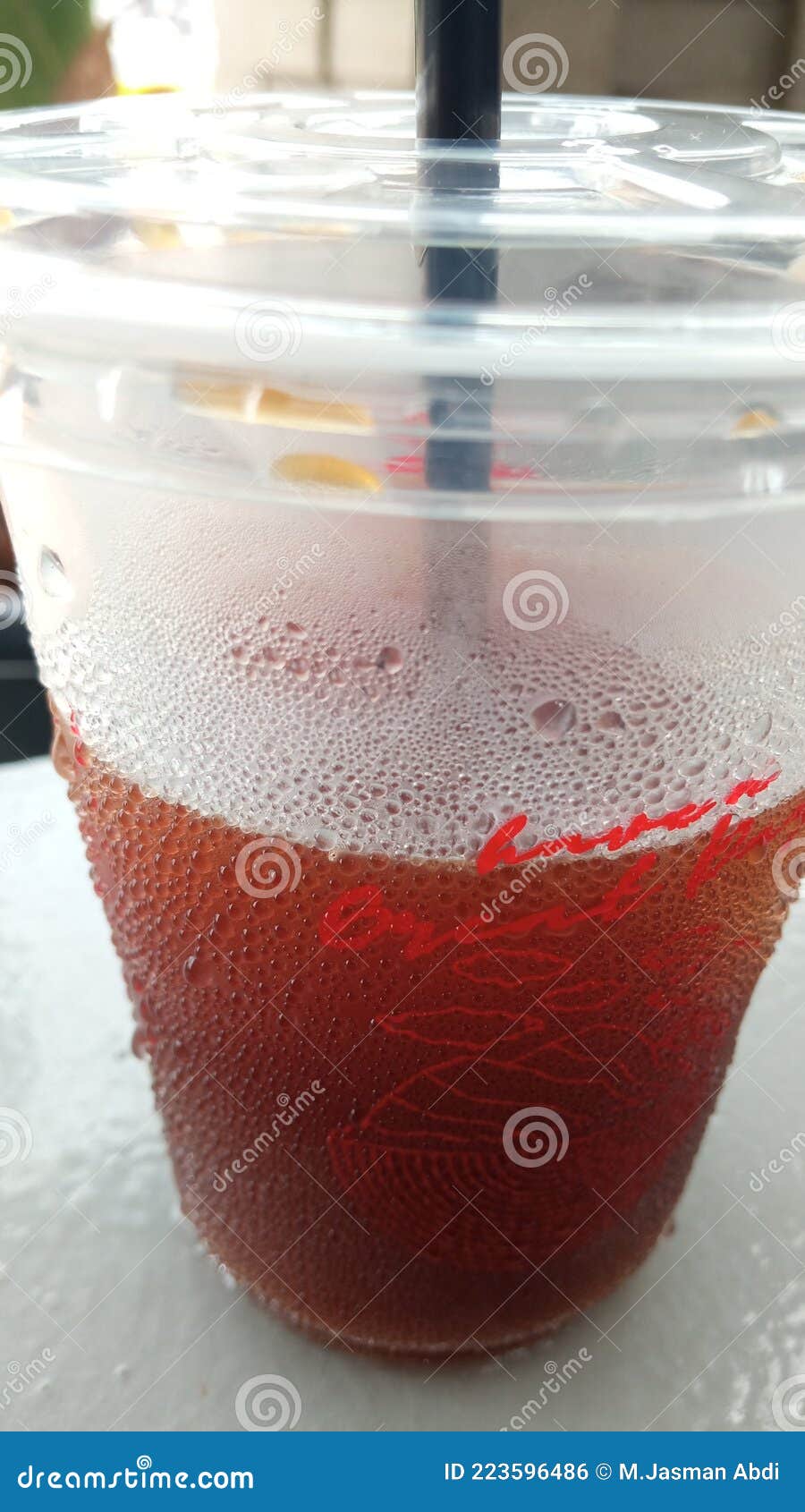 A Cold Americano Coffee Cup Stock Photo - Image of cold, americano ...