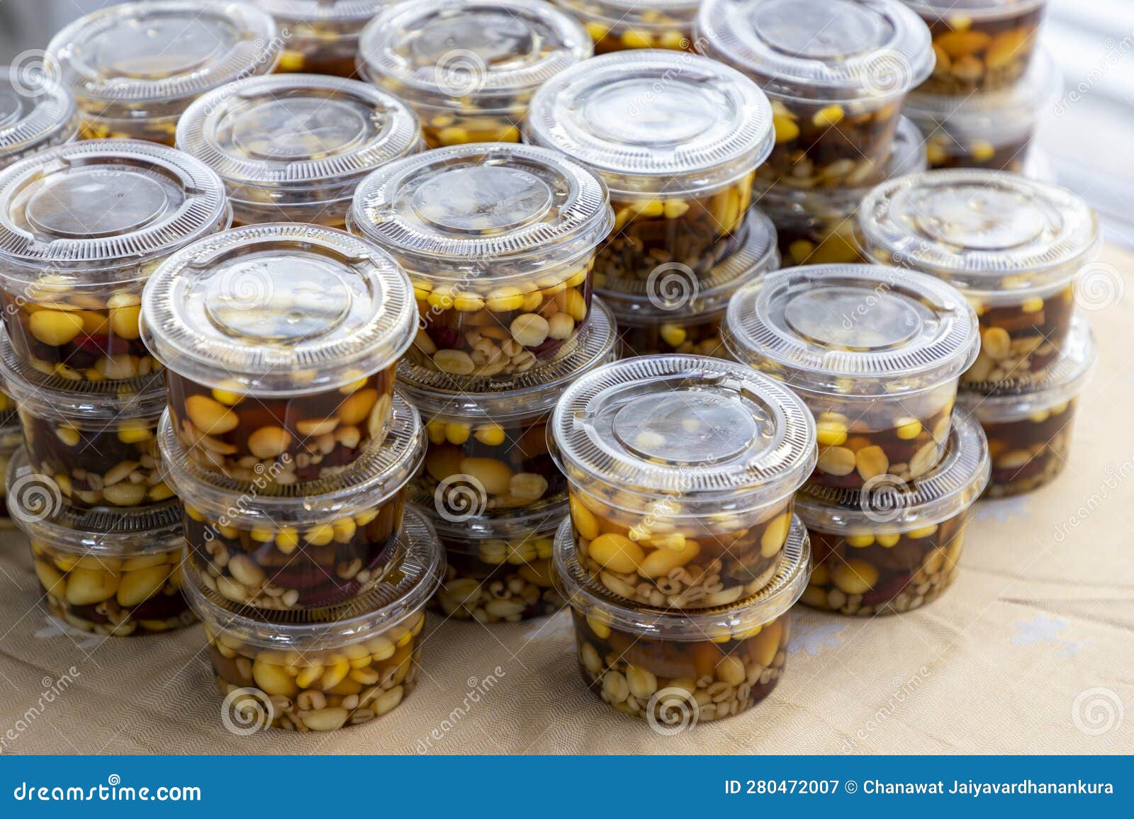 Cold Assorted Beans in Syrup is a Delightful Dessert Made by Combining ...