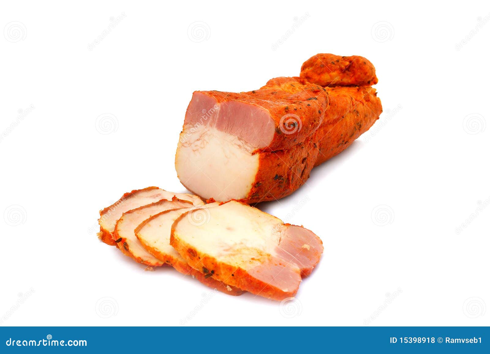 Cold baked pork stock photo. Image of meat, prepared - 15398918