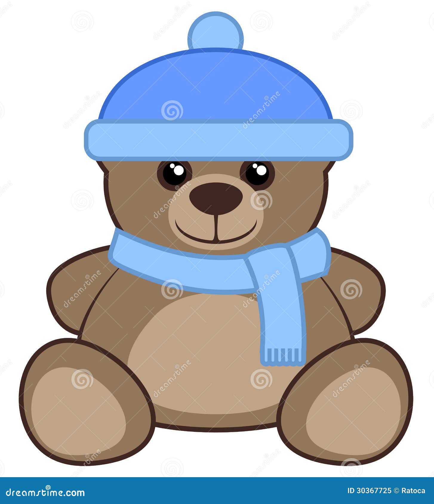 Cold bear stock vector. Illustration of small, adorable - 30367725