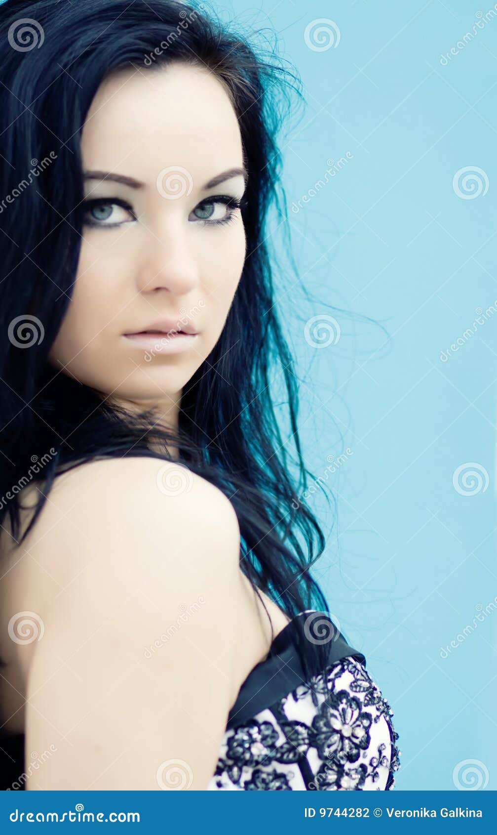 Cold beauty stock photo. Image of portrait, hair, closeup - 9744282