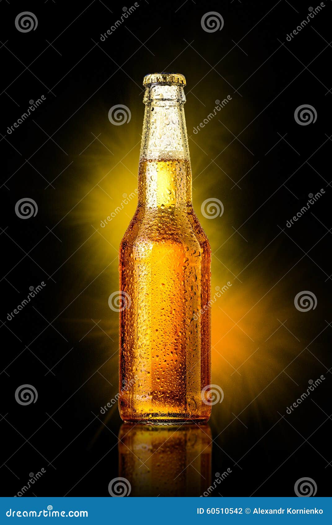 Cold beer bottle stock photo. Image of frost, bottle - 60510542
