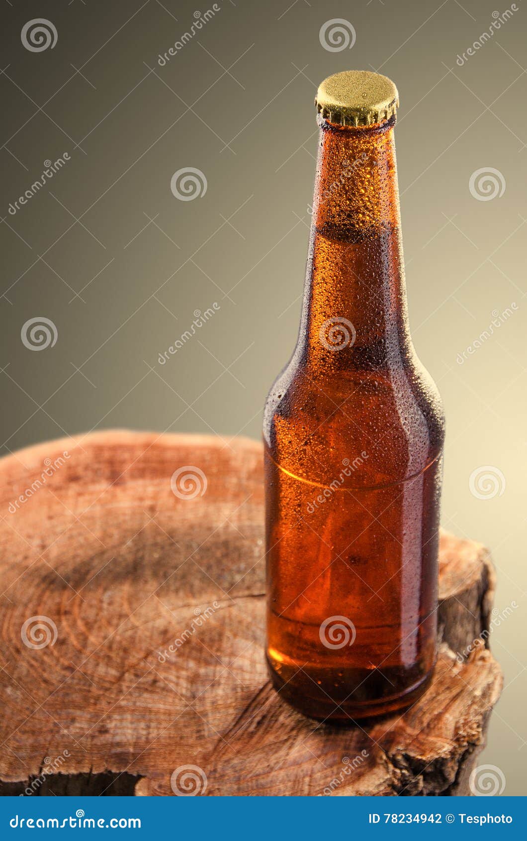 Cold beer bottle. stock photo. Image of beverage, beer - 78234942