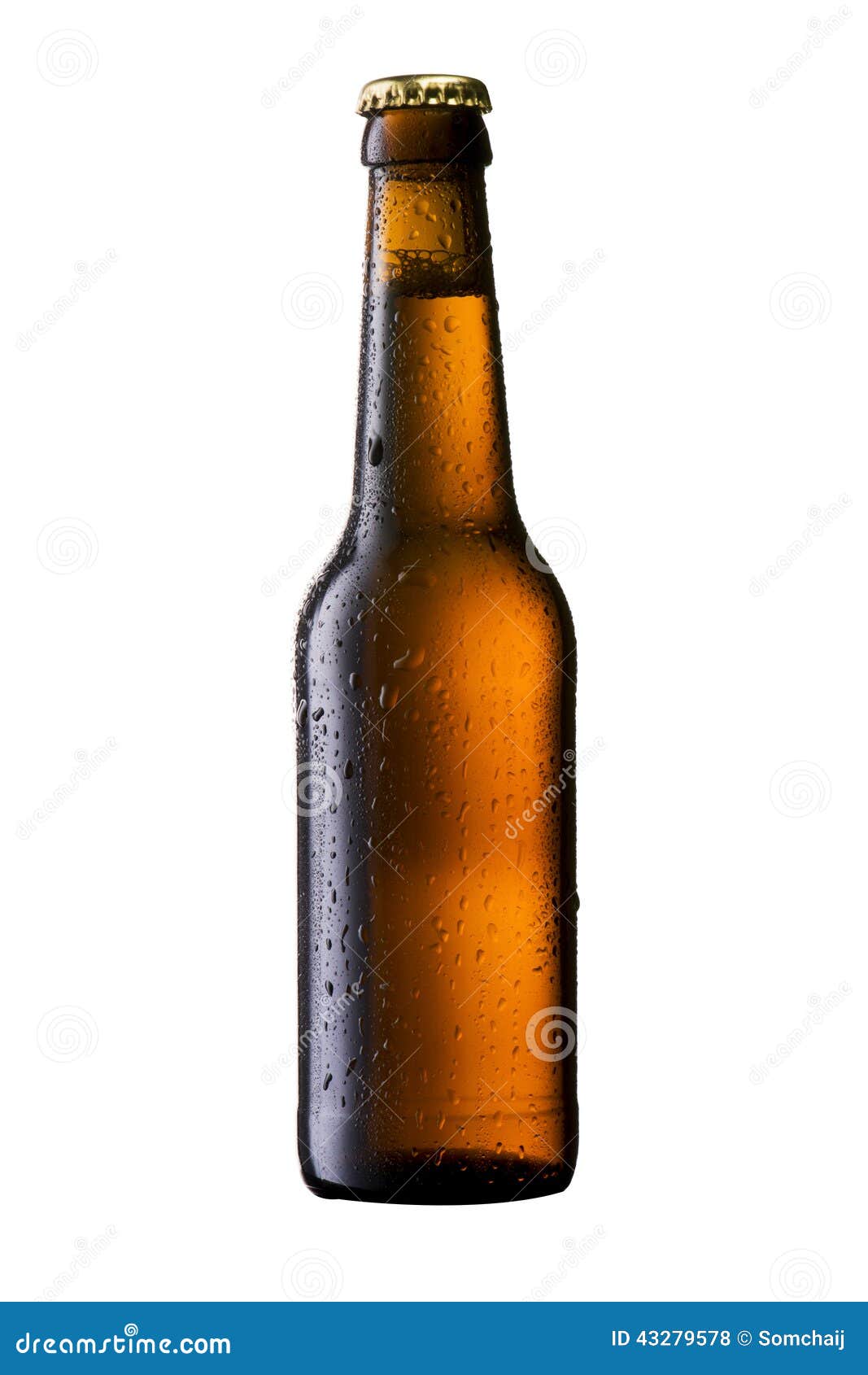 Cold beer bottle stock photo. Image of bottle, barrel - 43279578