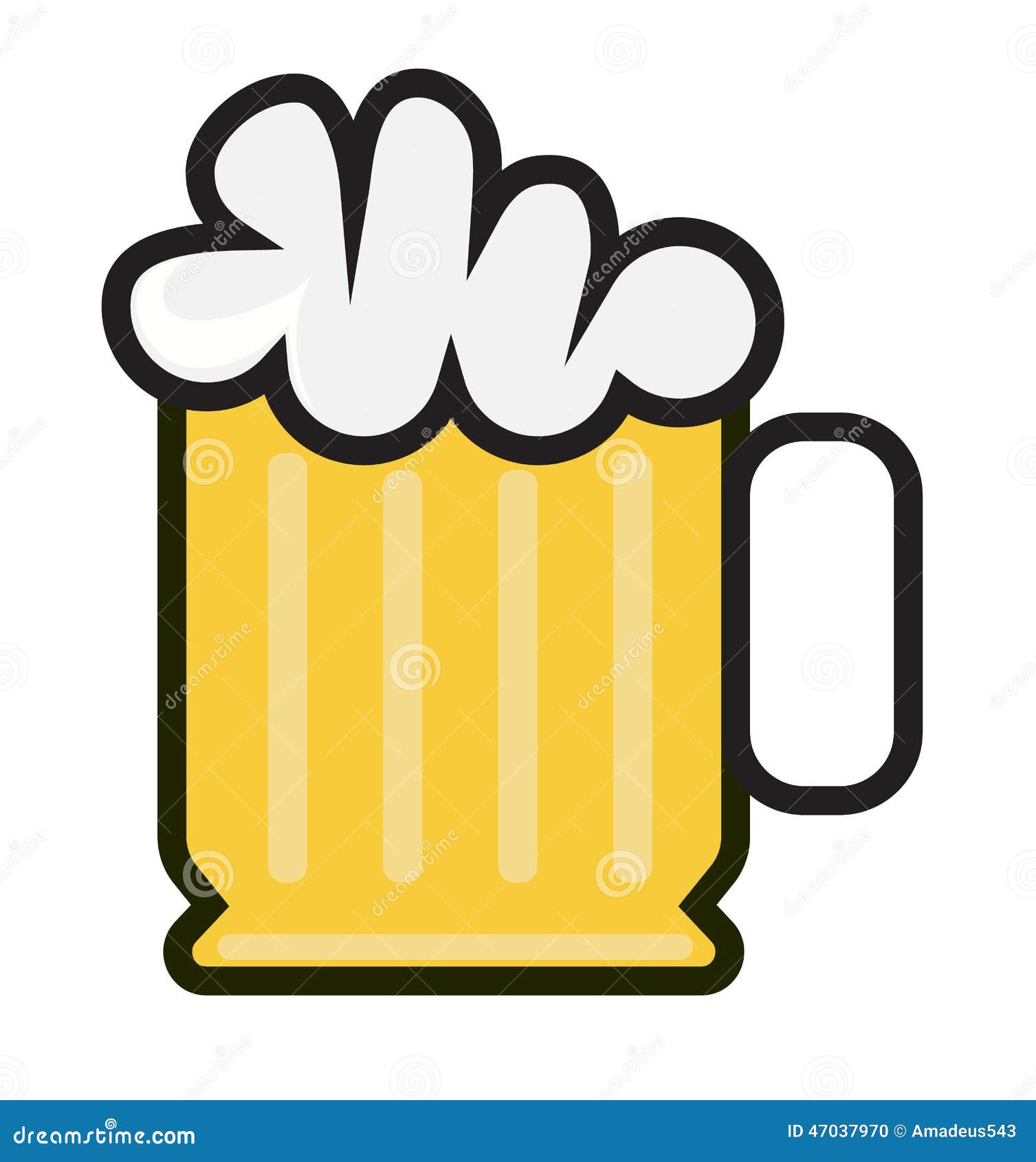 Cold beer icon stock vector. Illustration of simplicity - 47037970