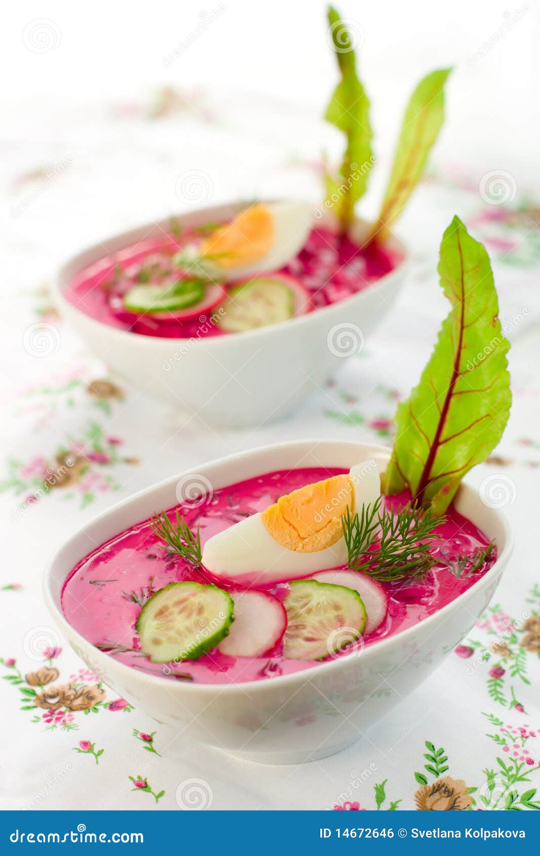 Cold beet soup stock photo. Image of appetizer, cucumber - 14672646