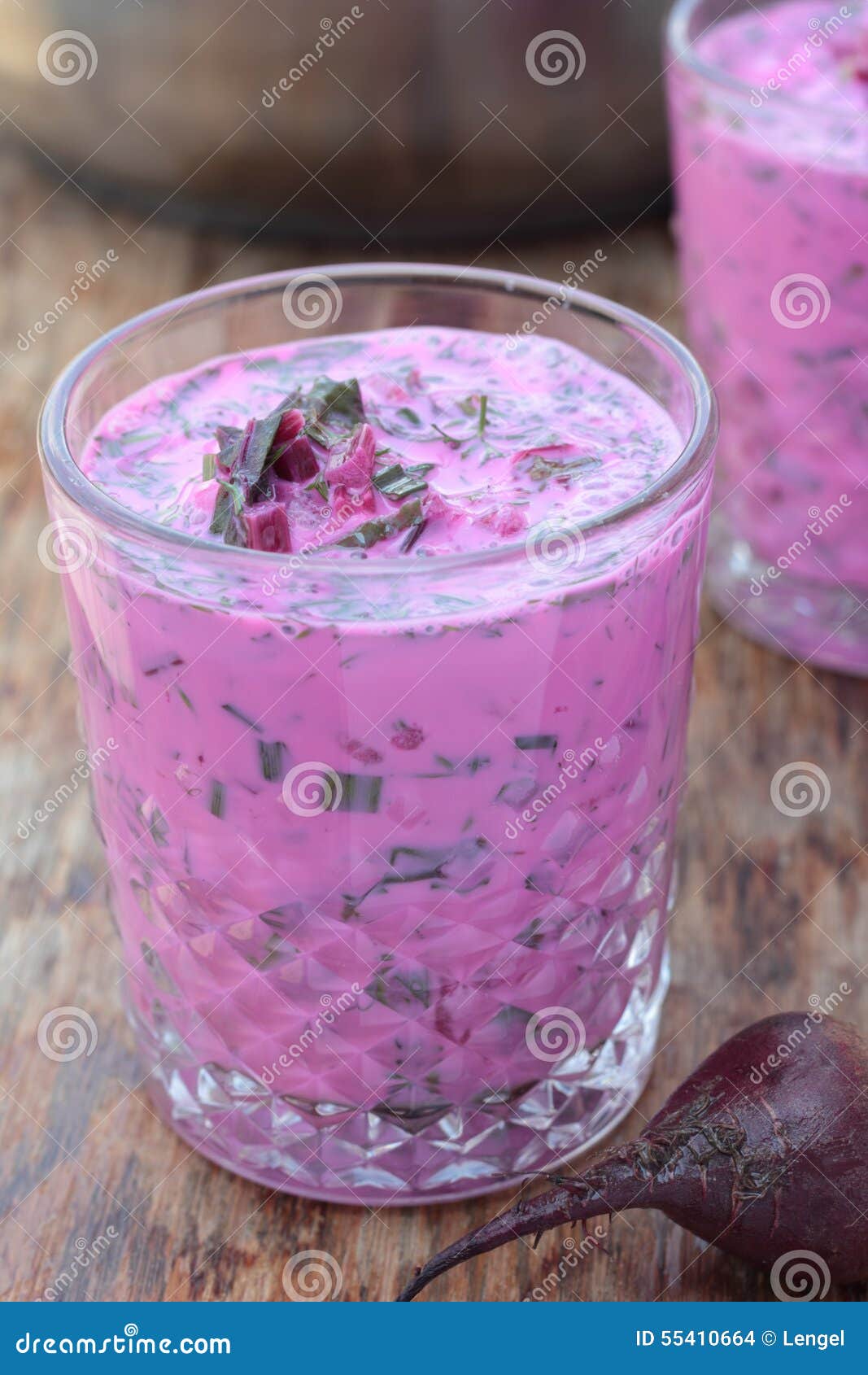 Cold beetroot soup. stock photo. Image of meal, healthy - 55410664