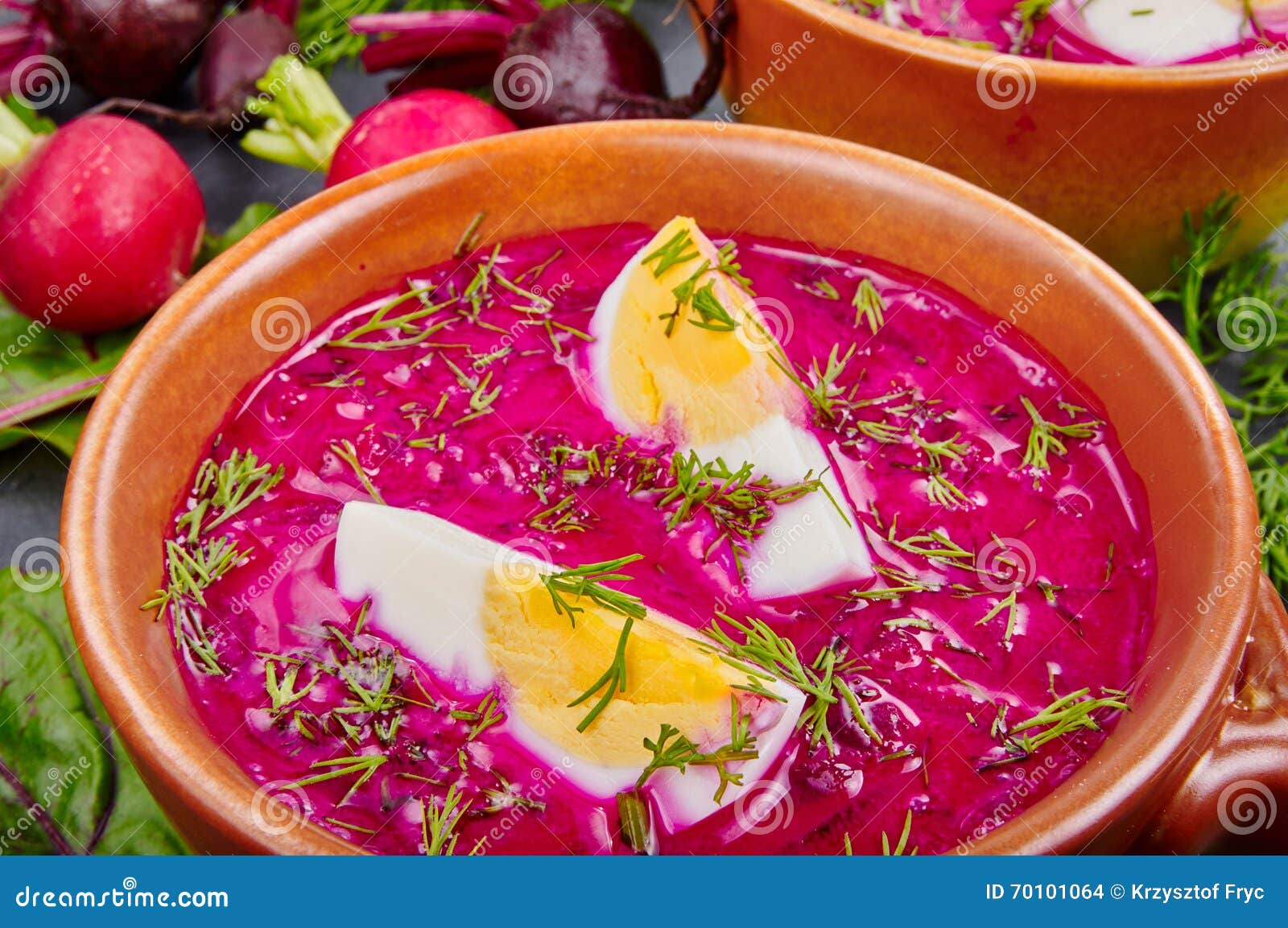 Cold beetroot soup stock photo. Image of meal, dietary - 70101064