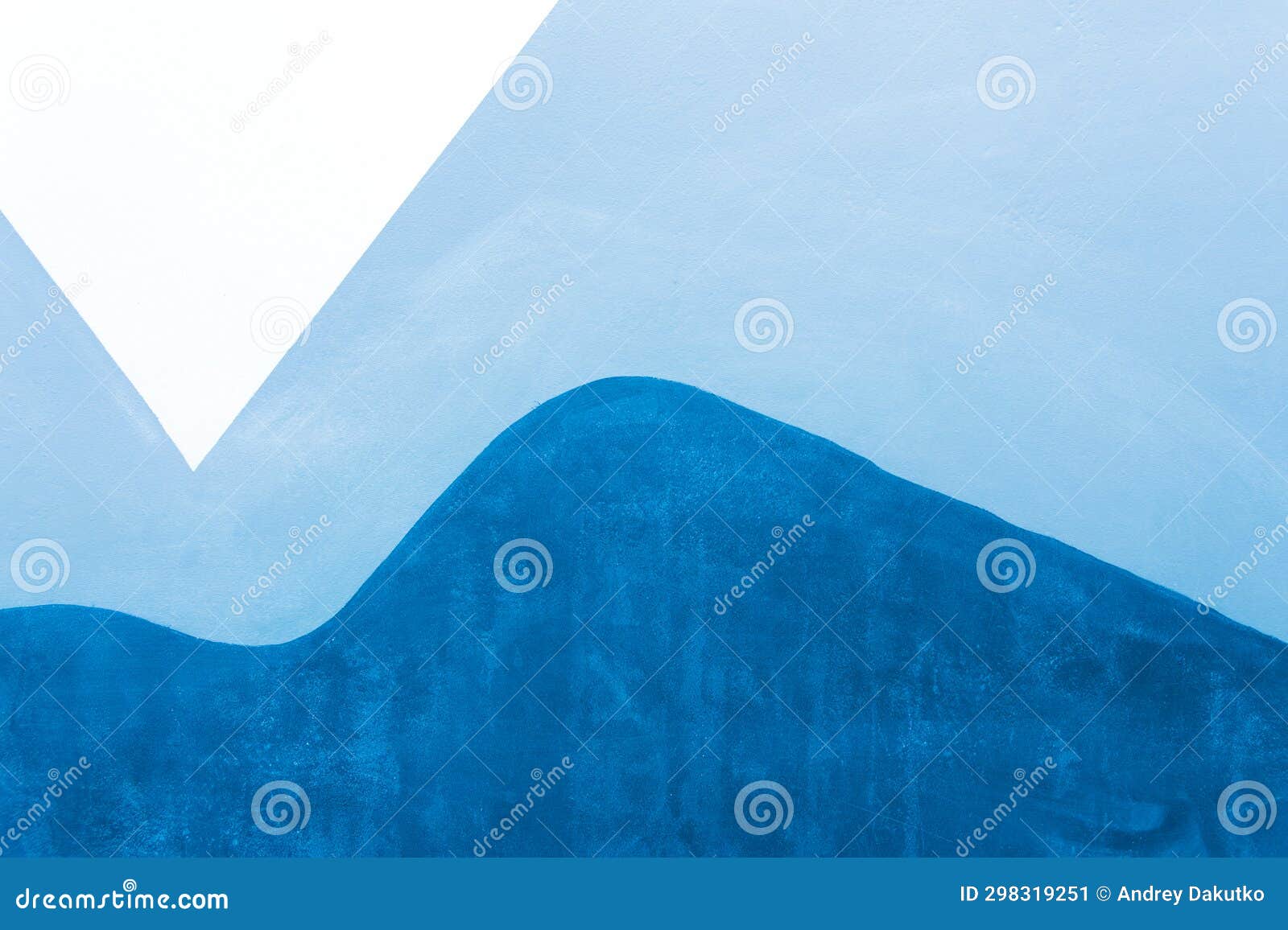 Cold Blue Cool Shade Tint Abstract View Colors Wall Design Rock ...