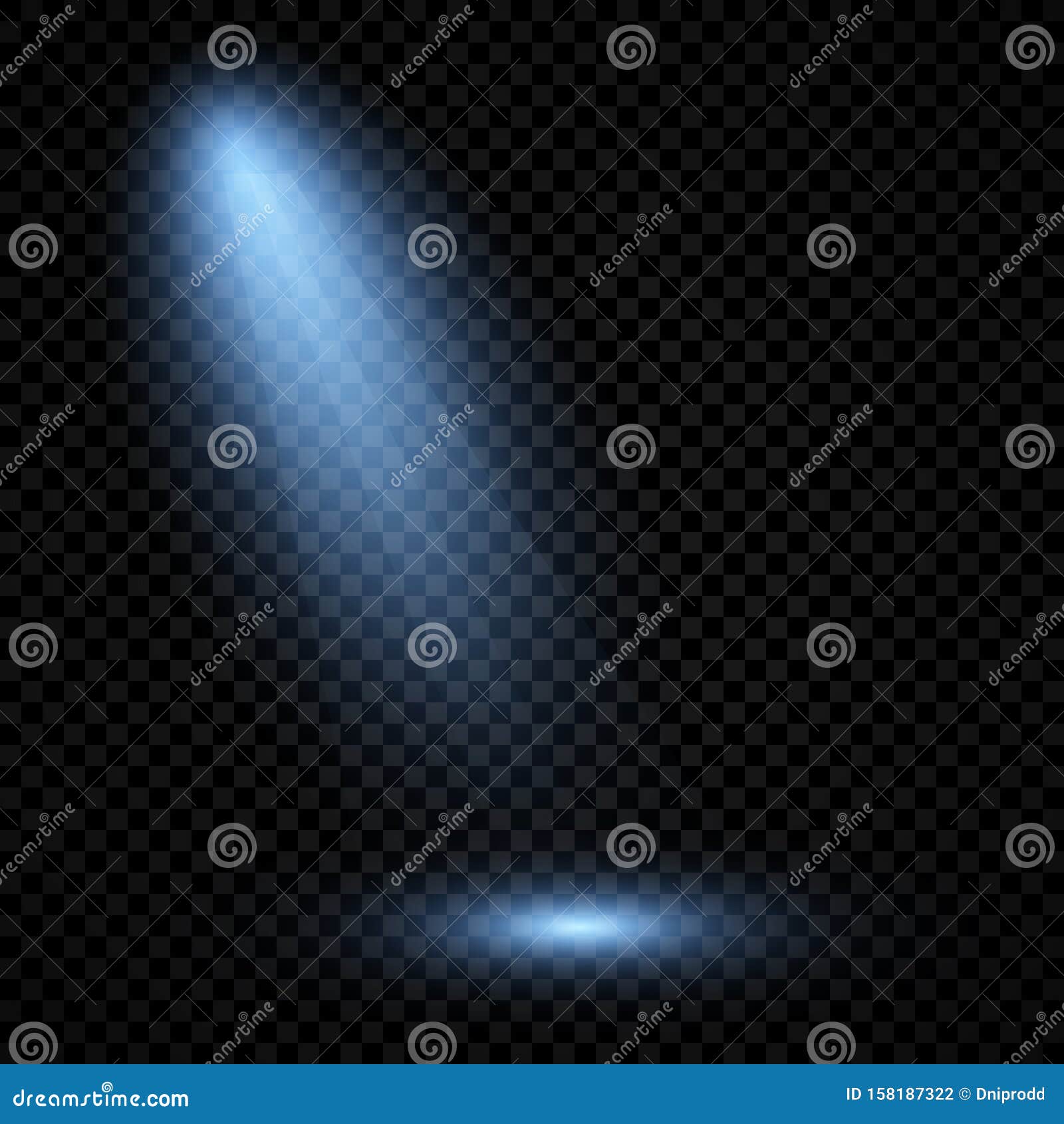 Lighting with Spotlight Illumination Effects Stock Vector ...