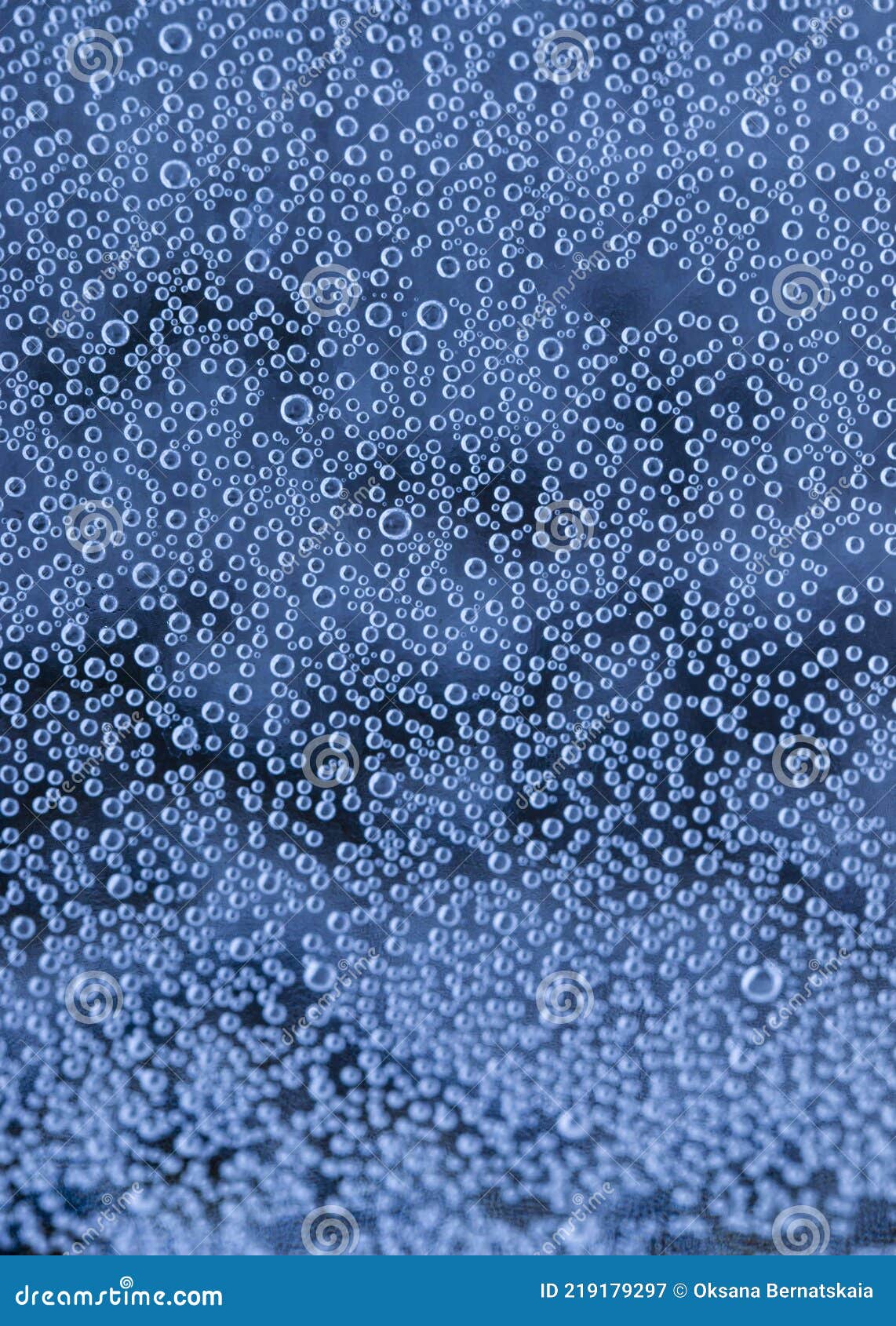 Cold Blue Water Bubbles As Background Stock Image - Image of water ...