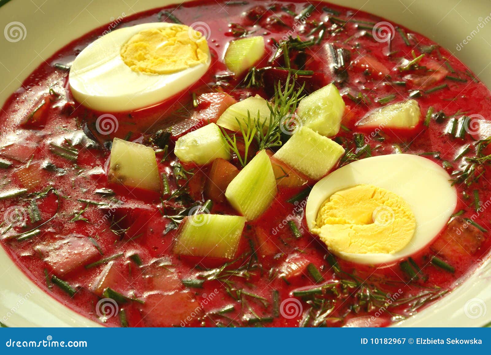 Cold borscht (borshch) stock image. Image of poland, barszcz - 10182967