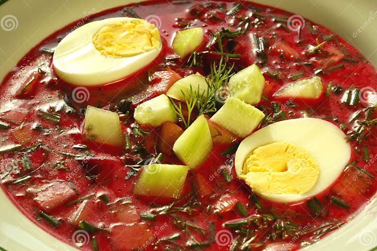 Cold borscht (borshch) stock image. Image of poland, barszcz - 10182967