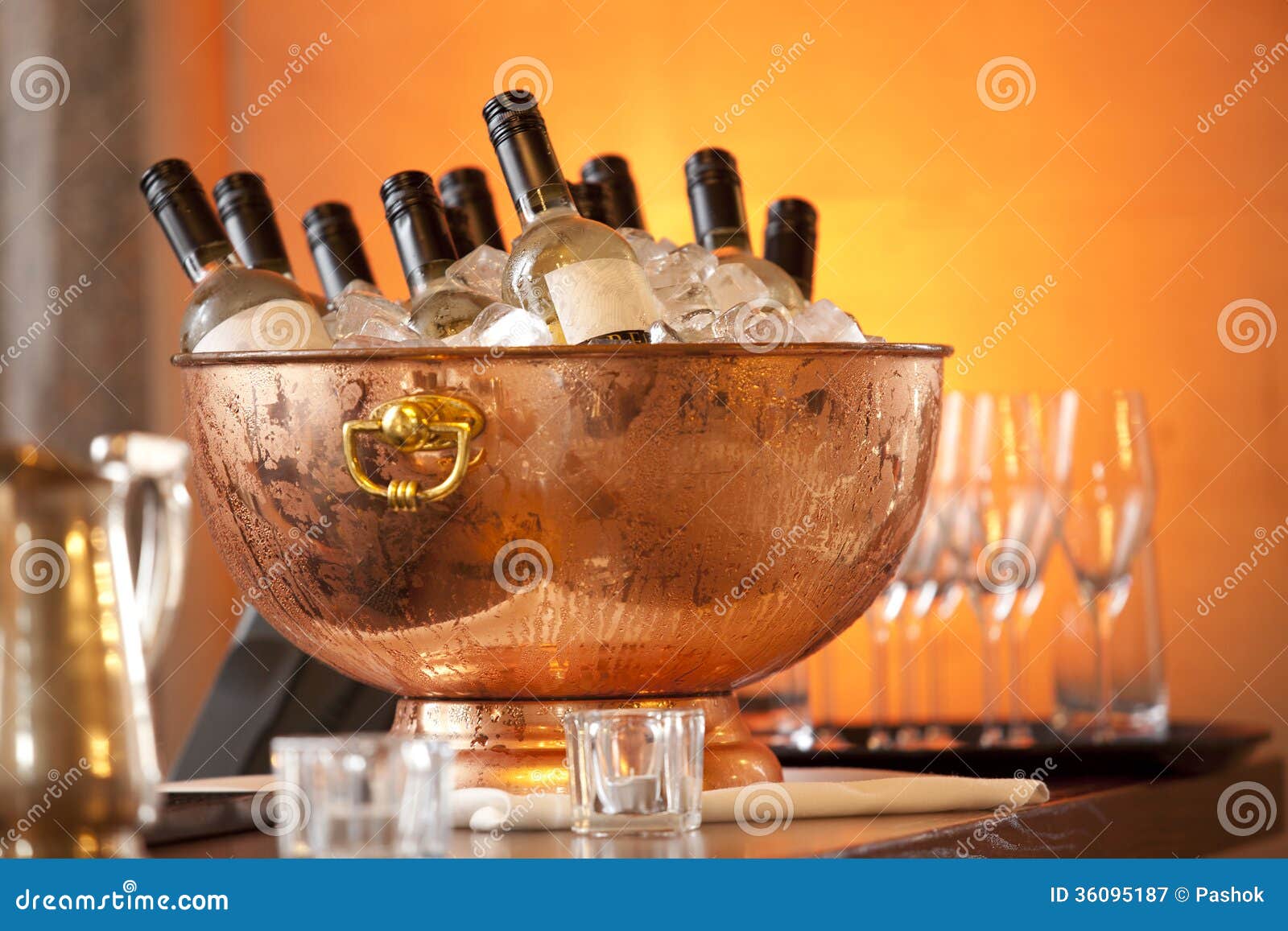 Cold bowl stock image. Image of copper, counter, ceremony - 36095187
