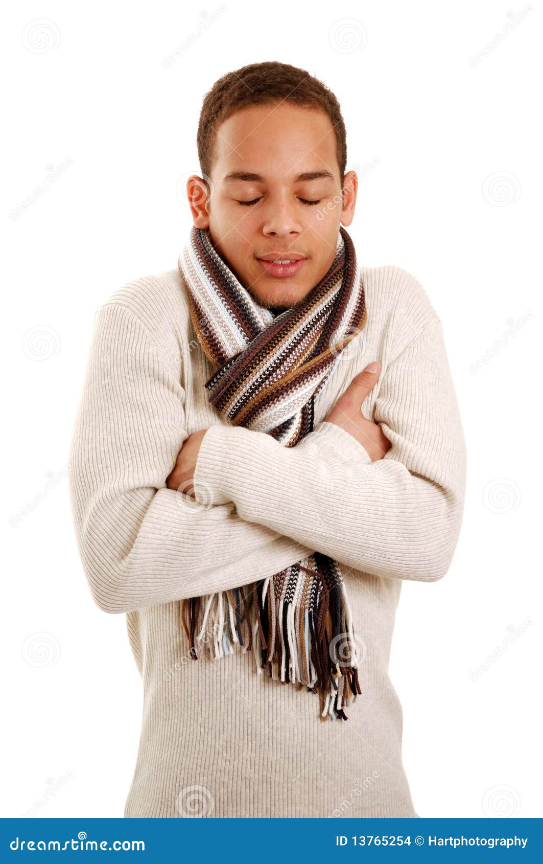 Cold boy stock photo. Image of afro, zero, wrapped, youth - 13765254