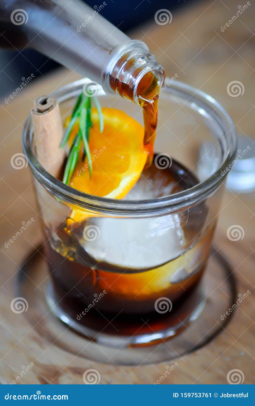 Cold Brew Coffee, Americano Stock Image - Image of pour, orange: 159753761