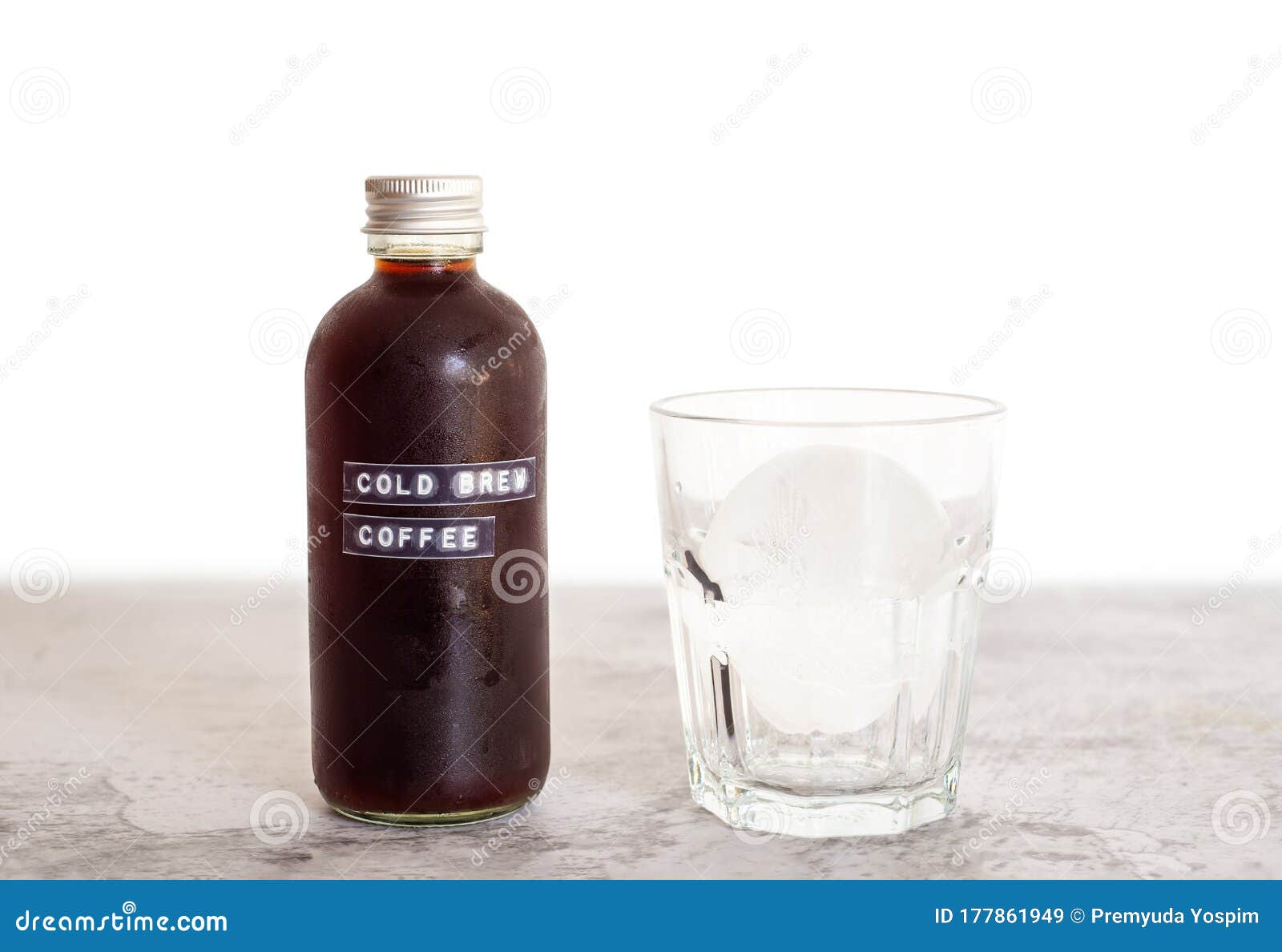 Cold Brew Coffee in a Glass Bottle Stock Image - Image of aroma ...