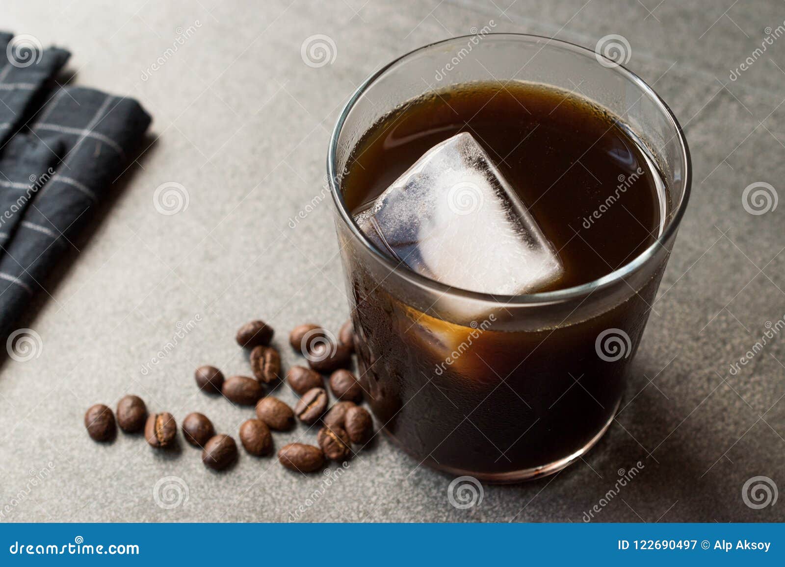 Cold Brew Coffee with Ice stock image. Image of beans - 122690497