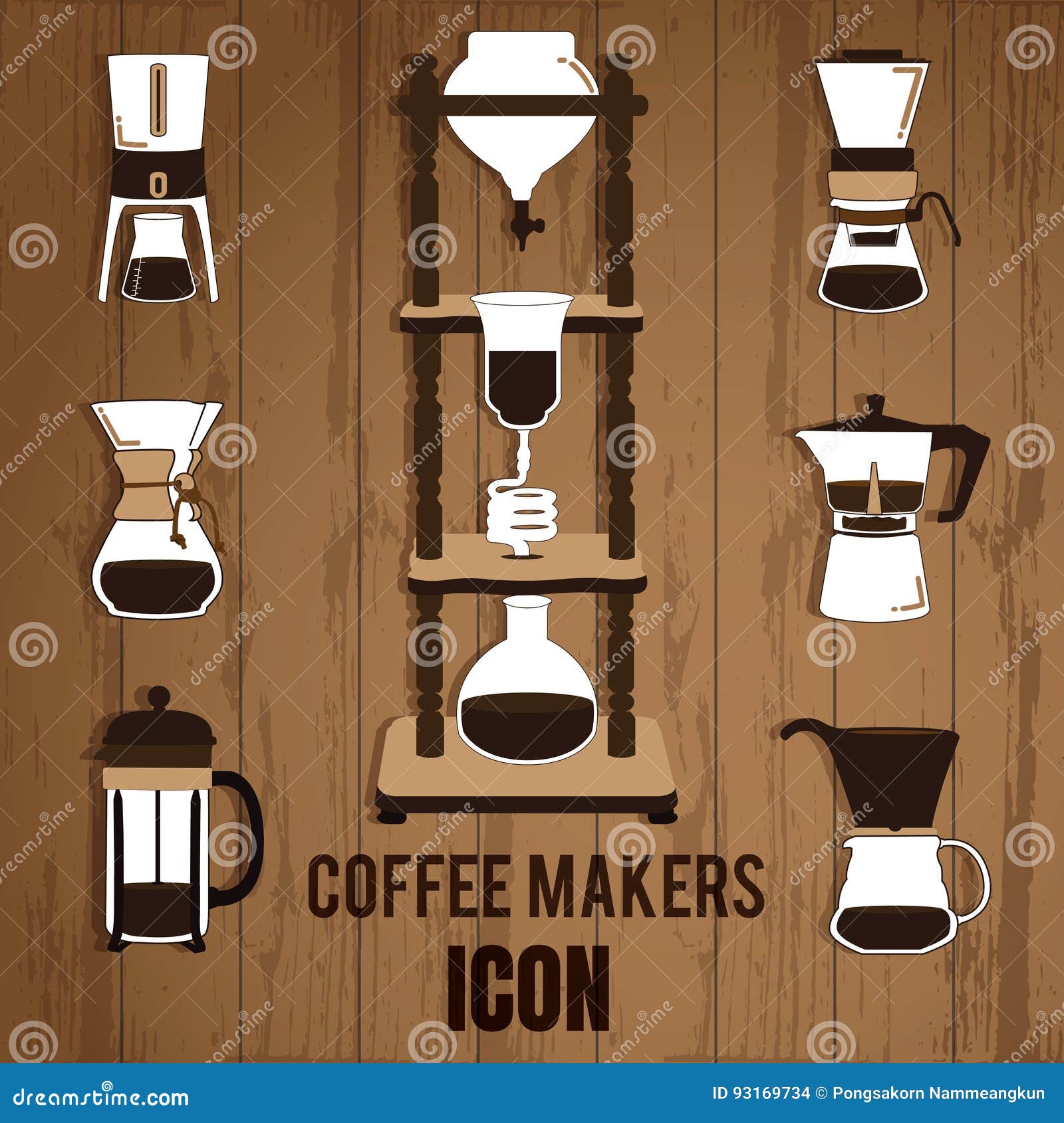 Cold Brew Coffee Makers stock vector. Illustration of banner - 93169734