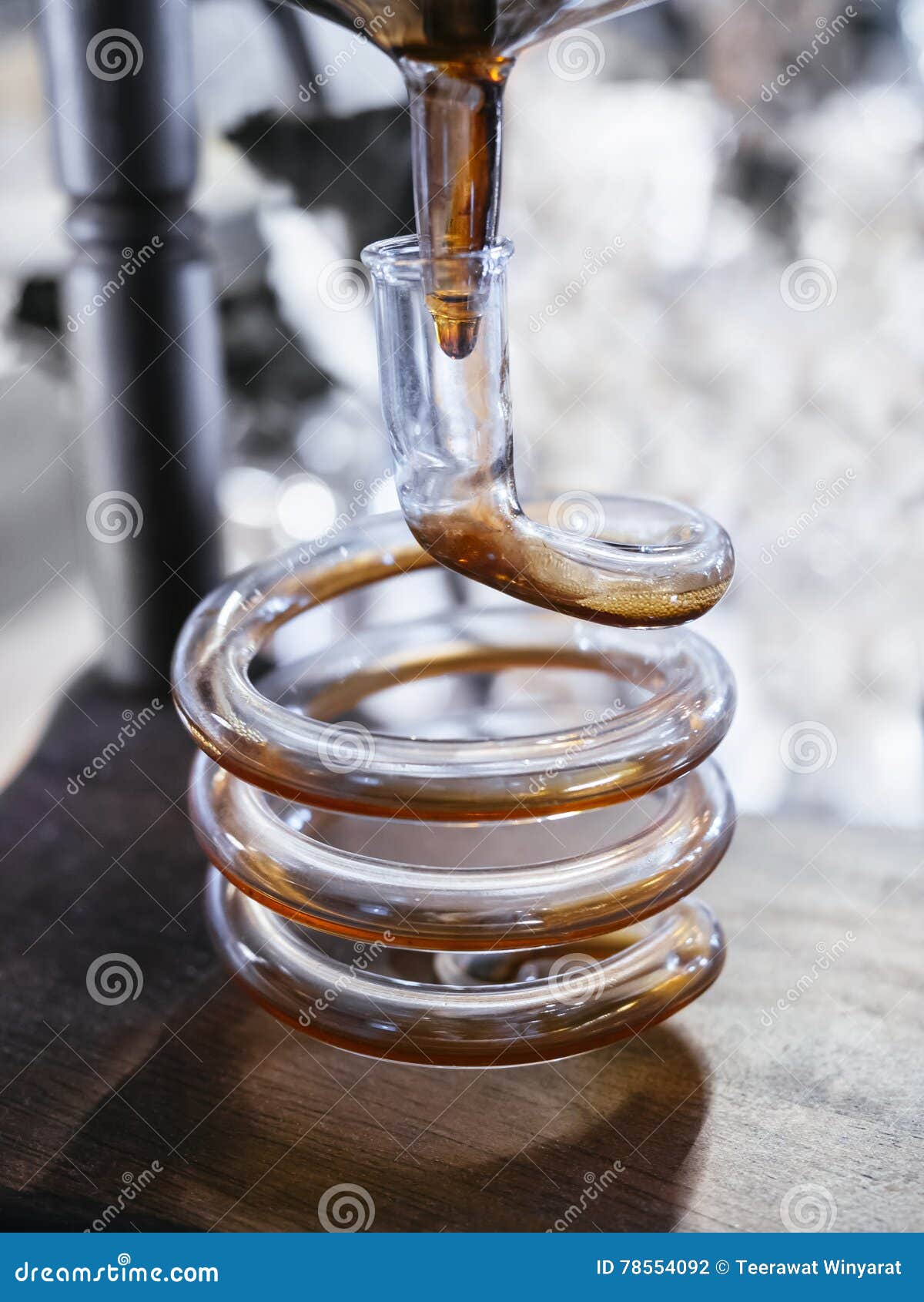 Cold Brew Coffee System Liquid in Process Syphon Bar Stock Photo ...