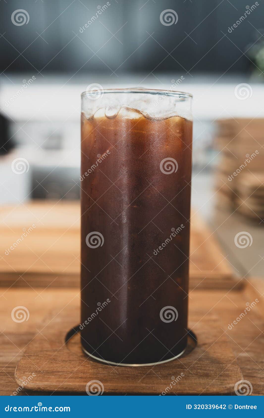 Cold Brew Coffee in Tall Glass. Beverage Drink Refreshment Cold Cool ...