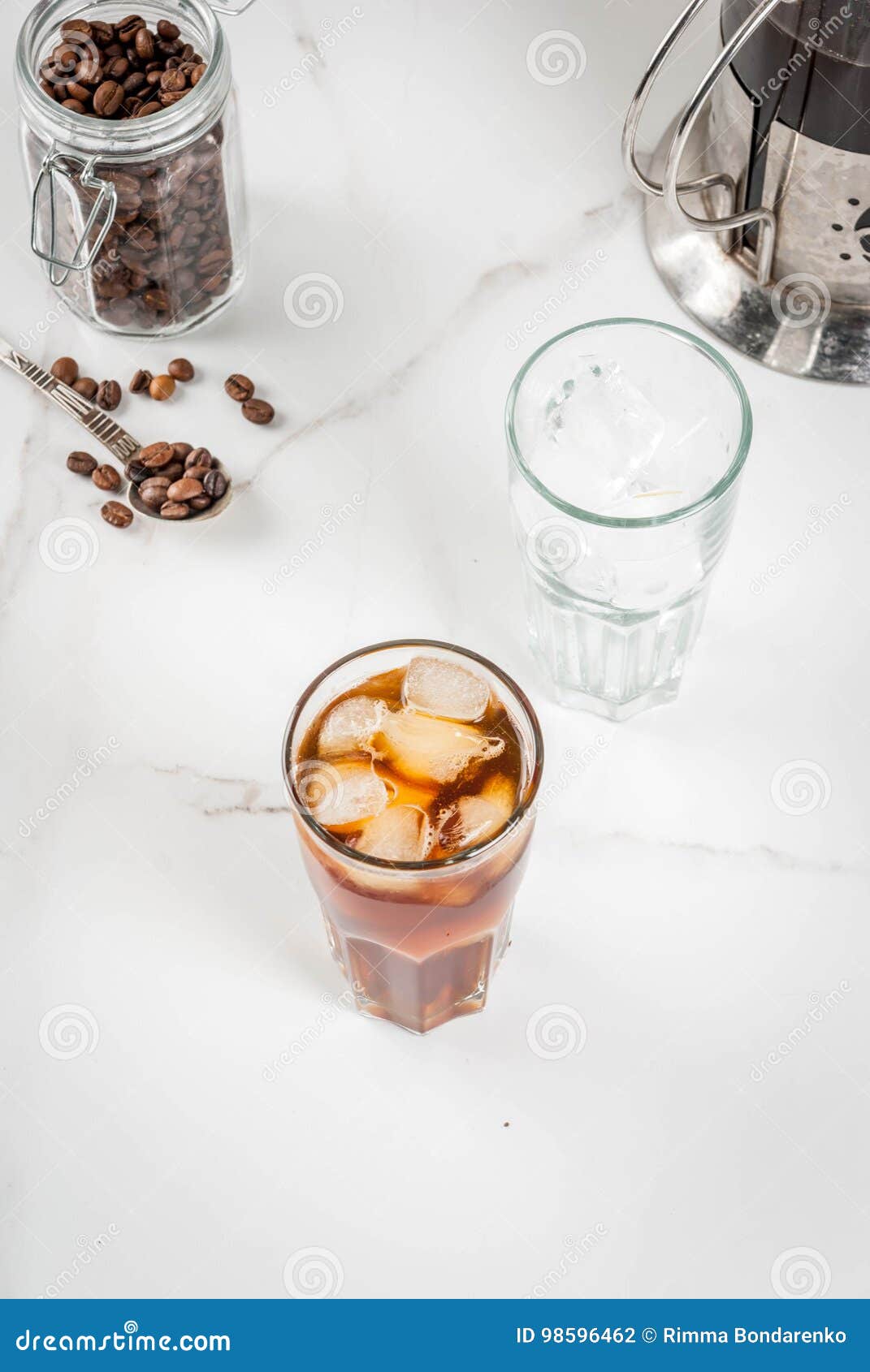 Cold brew iced coffee stock photo. Image of french, espresso - 98596462