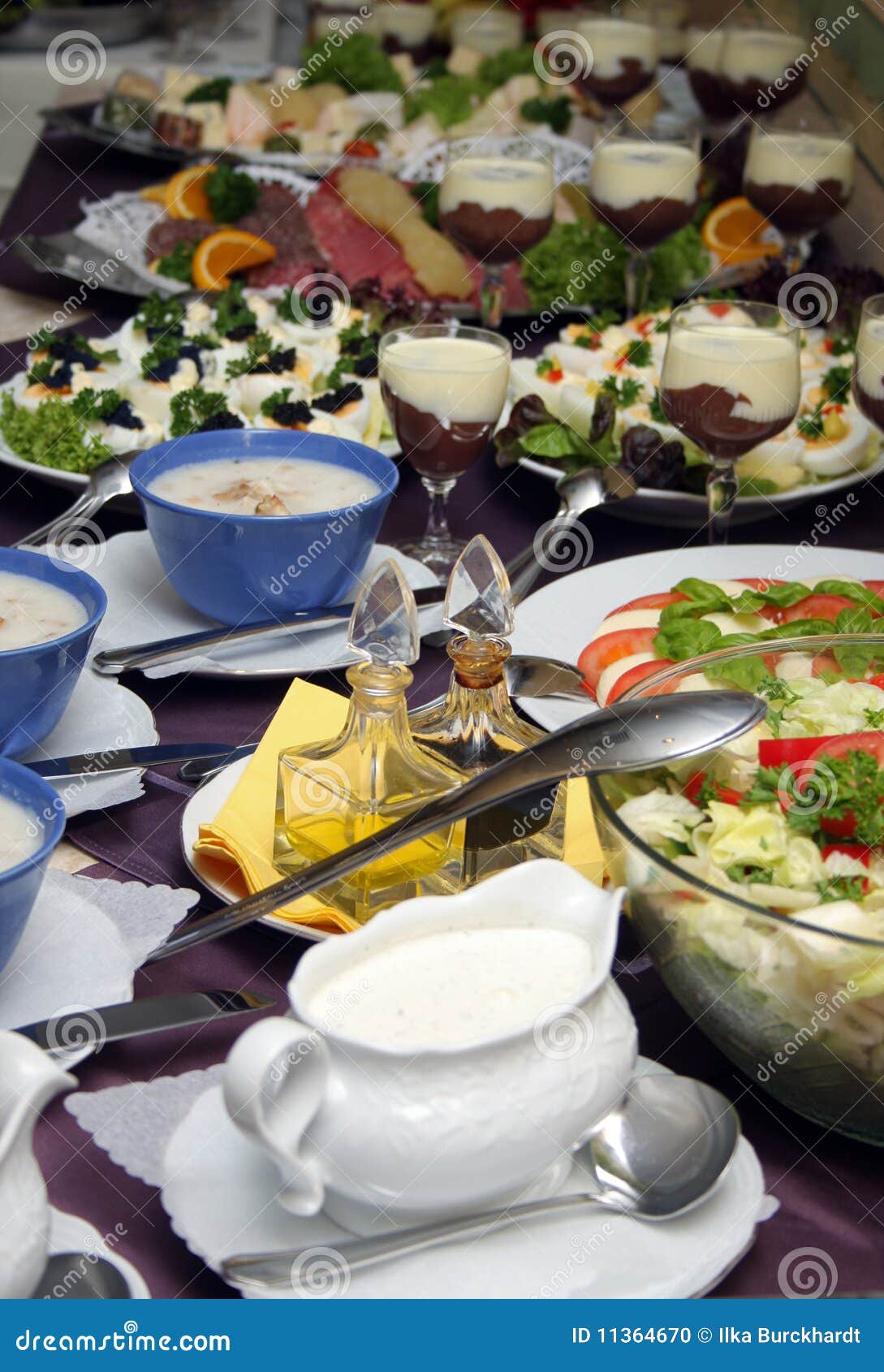 Cold buffet stock photo. Image of table, platter, platters - 11364670