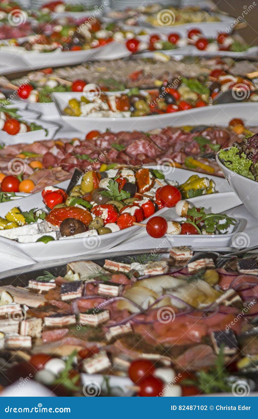On the cold buffet stock photo. Image of garnish, catering - 82487102