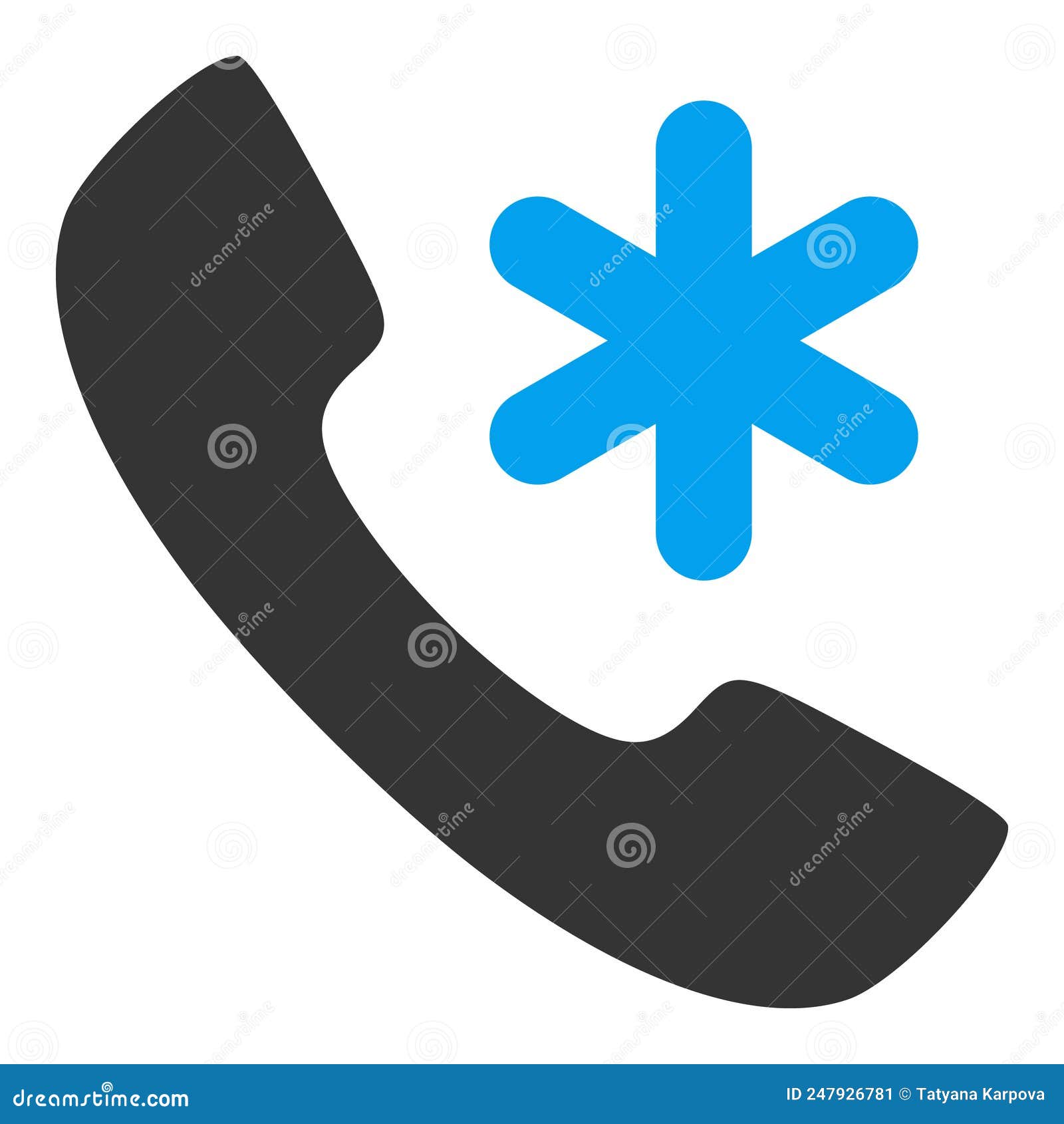 Cold Call Vector Icon Flat Illustration Stock Vector - Illustration of ...