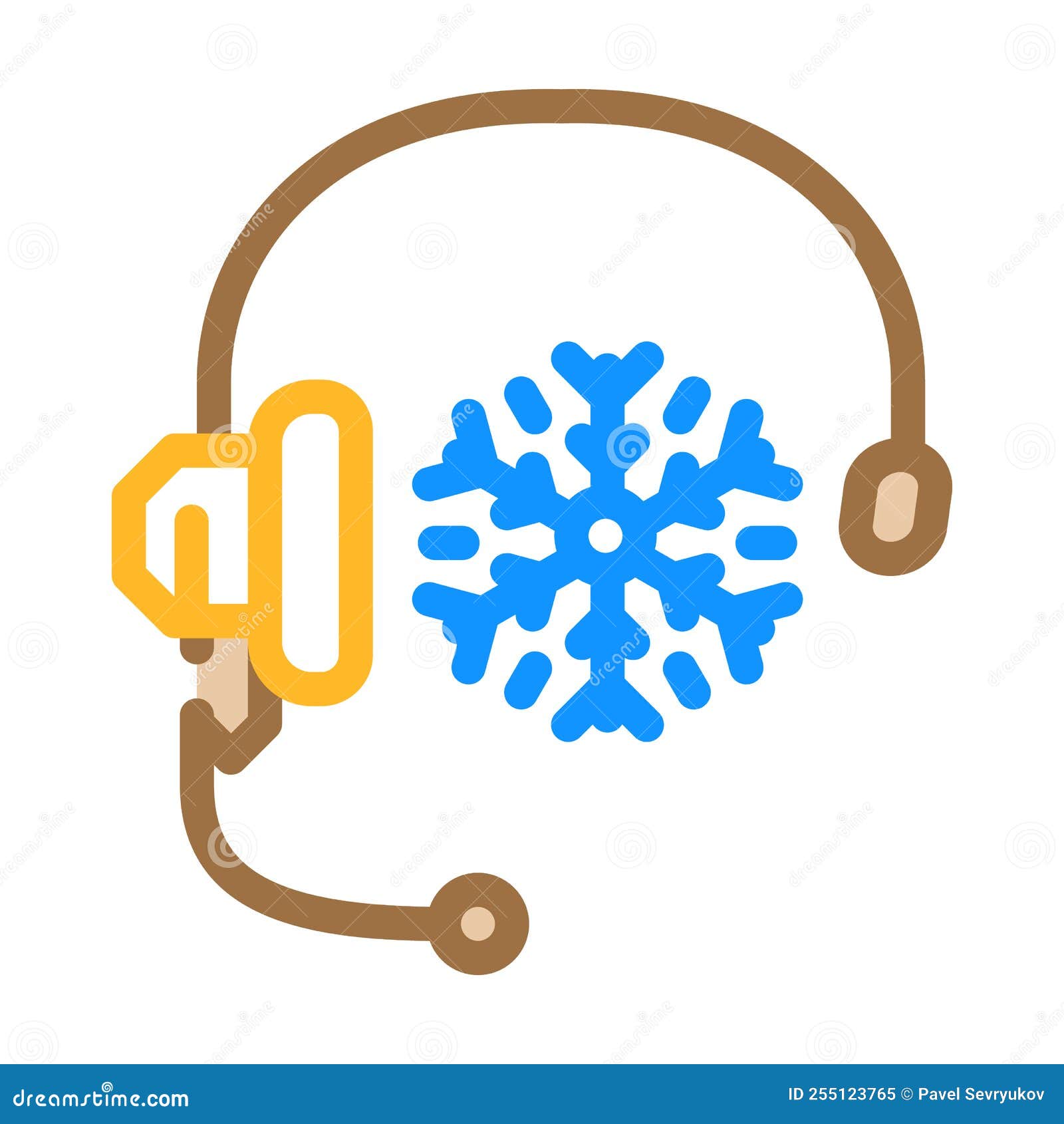 Cold Calling Color Icon Vector Illustration Stock Illustration ...