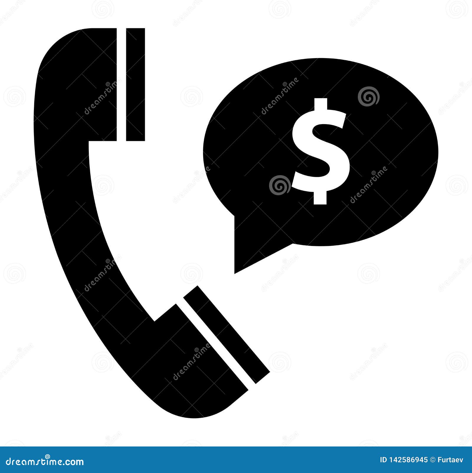 Cold calling icon stock vector. Illustration of background - 142586945