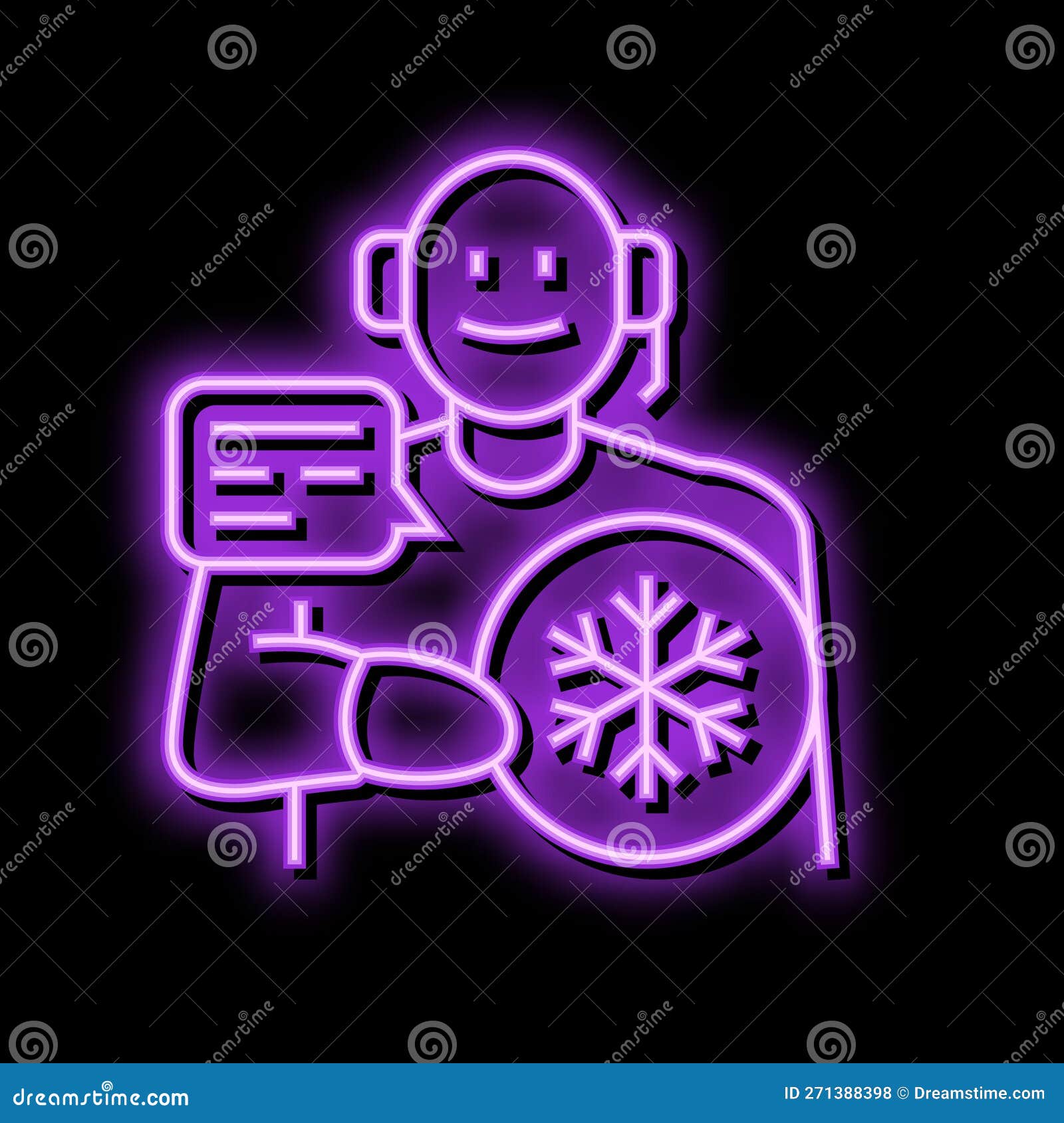 Cold Calling Lead Neon Glow Icon Illustration Stock Vector ...