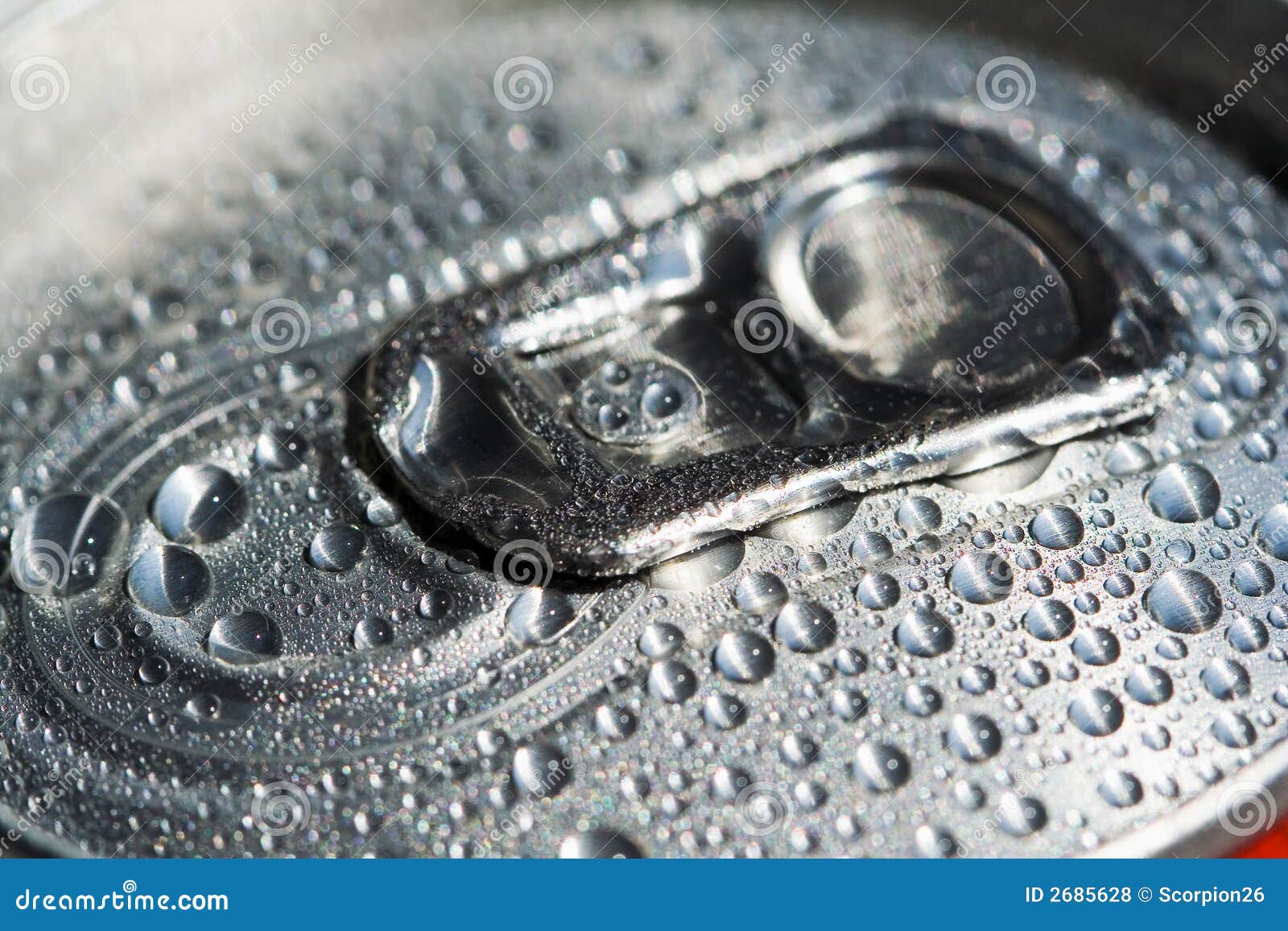 Cold can stock photo. Image of open, drop, macro, soda - 2685628