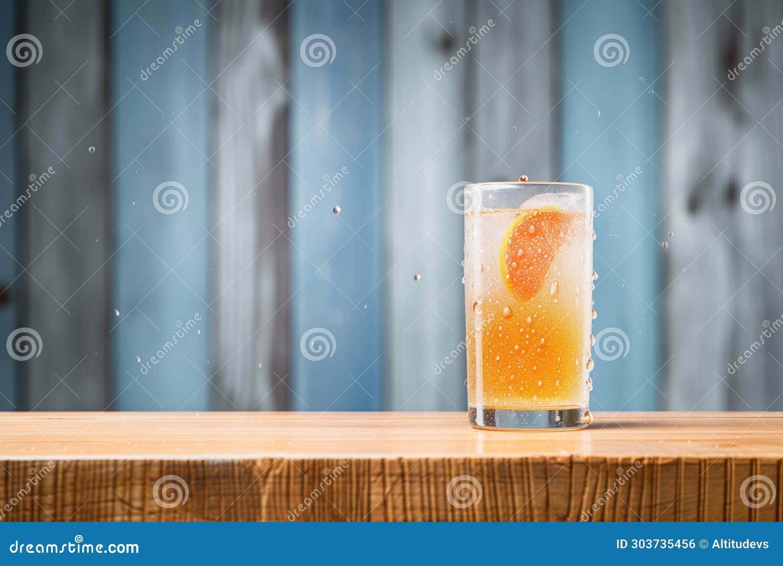 A Cold Can of Soda with Condensation on Wood Stock Photo - Image of ...