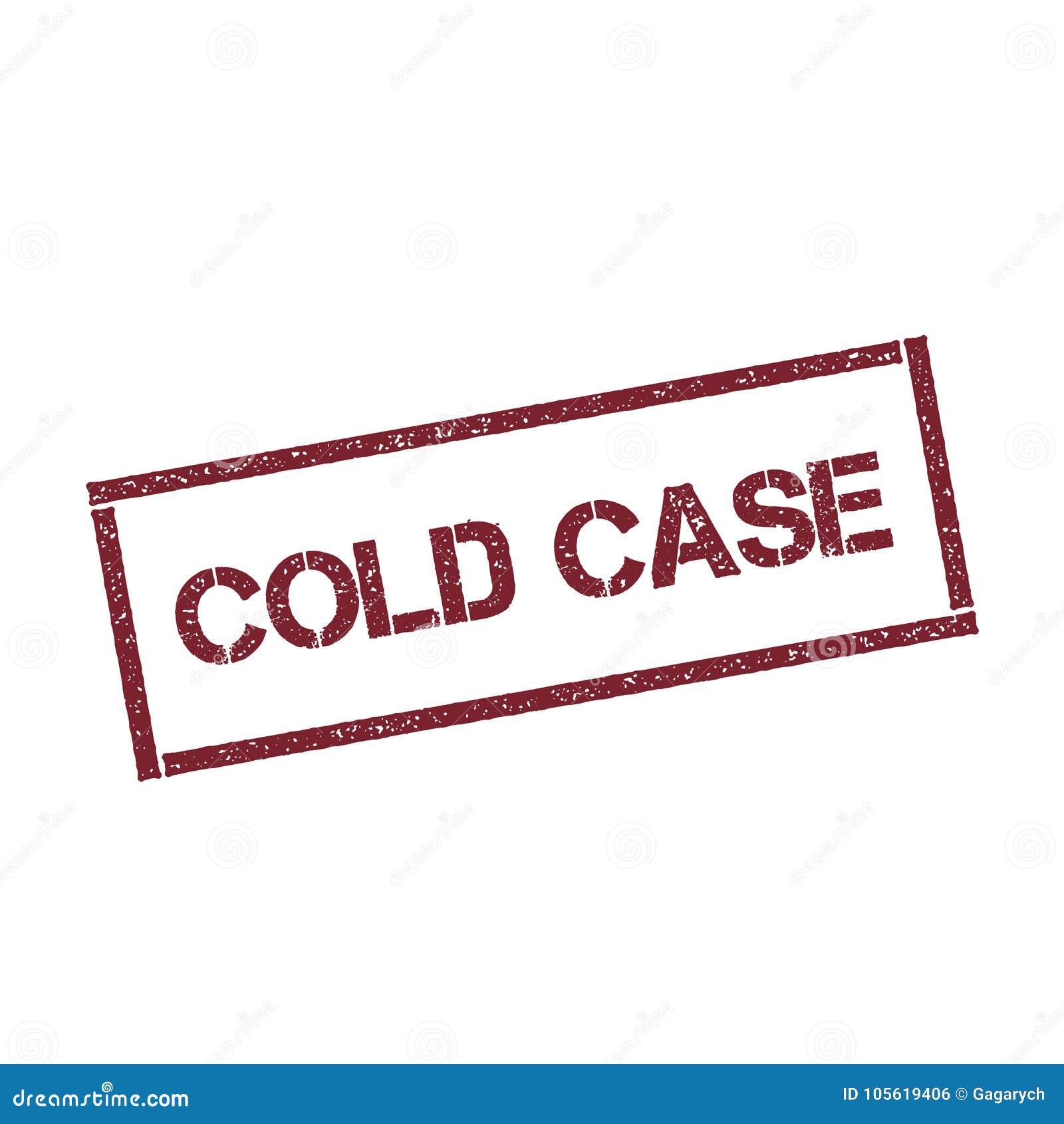 Cold Case Rectangular Stamp. Stock Vector - Illustration of paintbrush ...
