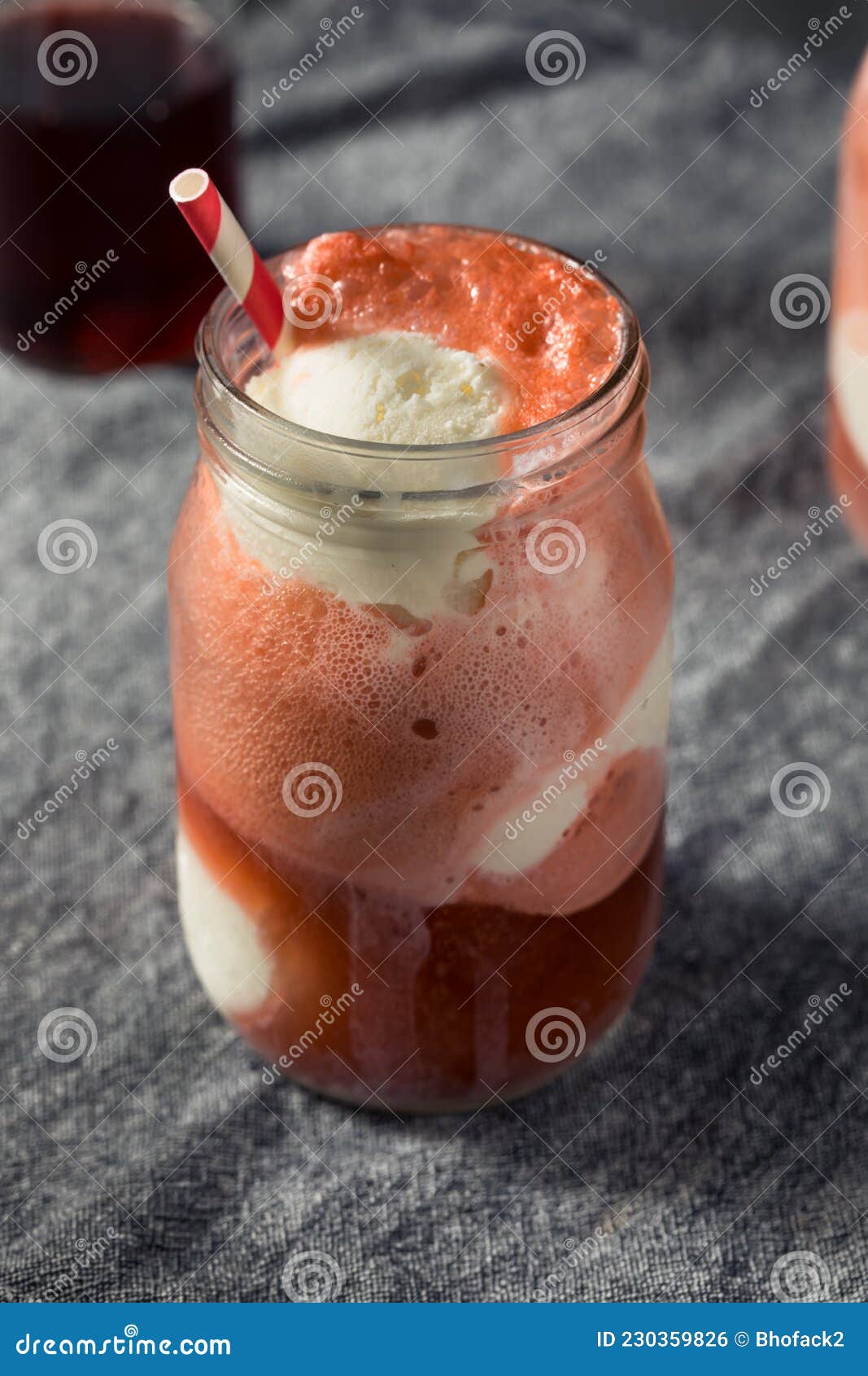 Cold Cherry Cola Ice Cream Float Stock Photo - Image of frozen, tasty ...