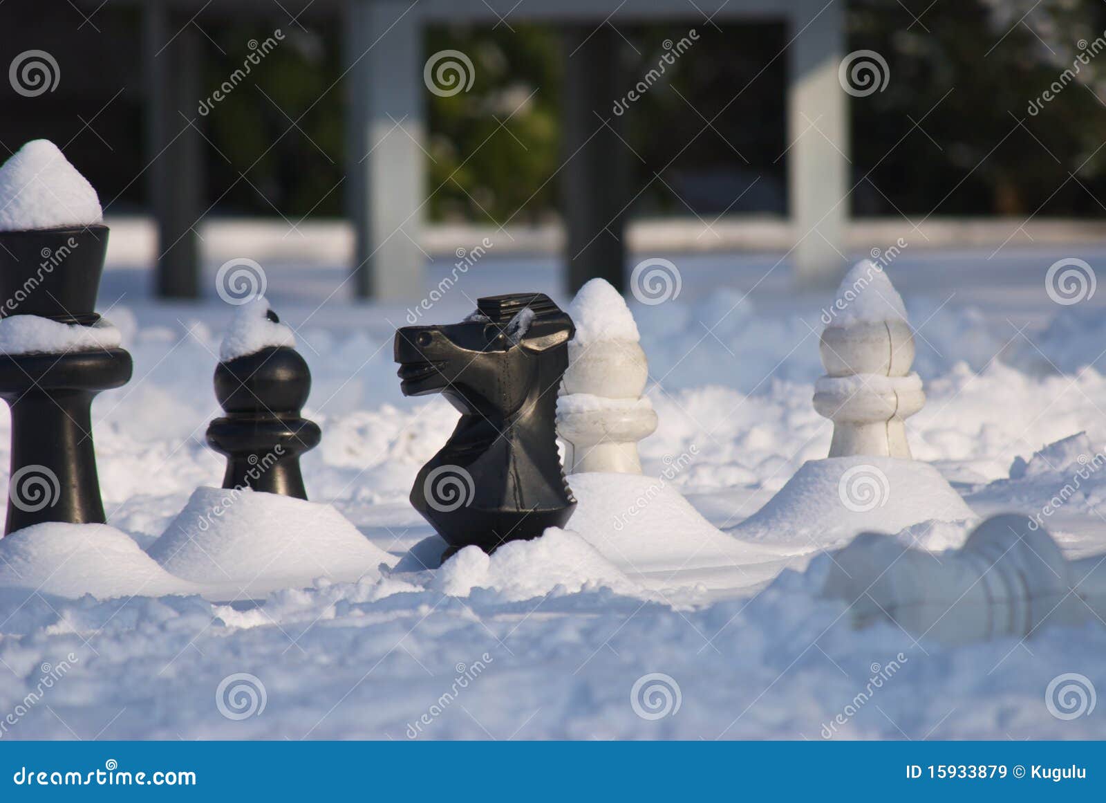Cold Chess Games 4 stock image. Image of play, sunny - 15933879