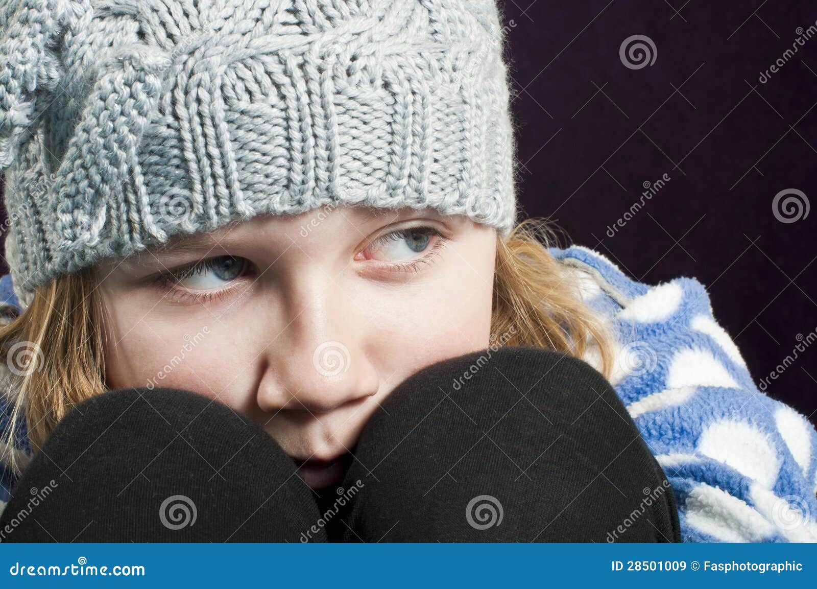Cold child stock image. Image of lips, girls, winter - 28501009