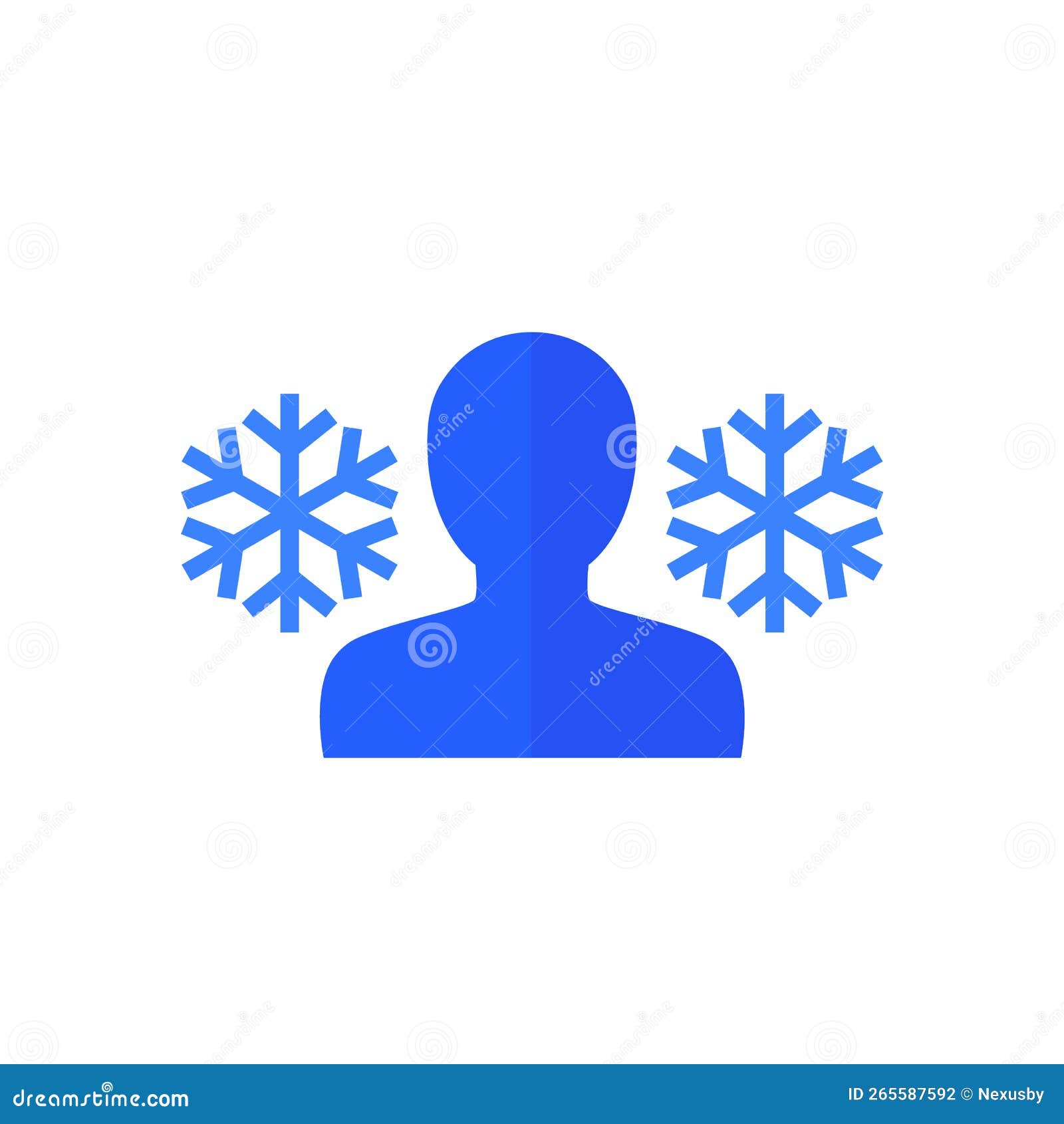 Cold, Chill Vector Flat Icon Stock Vector - Illustration of chill ...