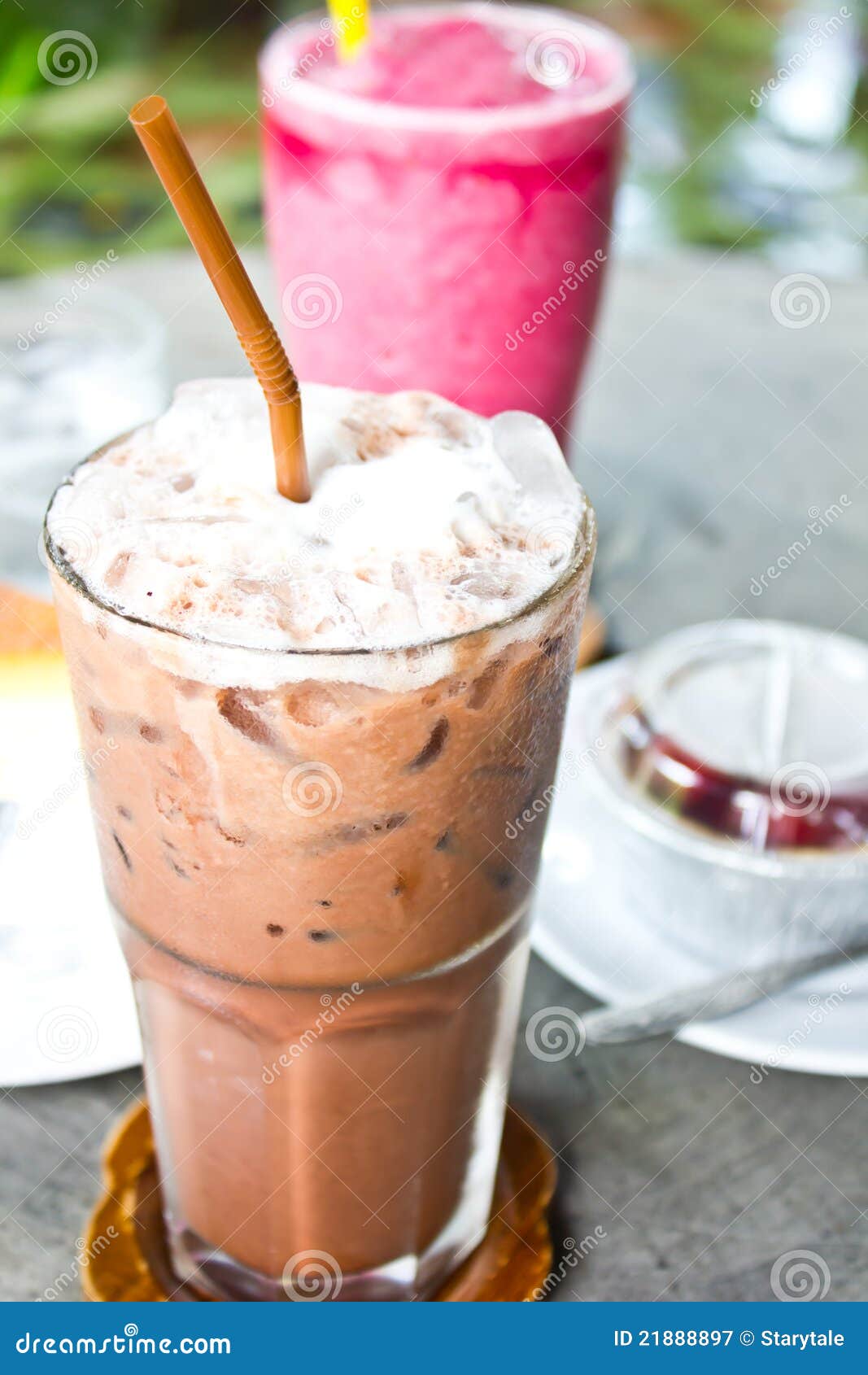 Cold chocolate stock image. Image of beverage, cocoa - 21888897