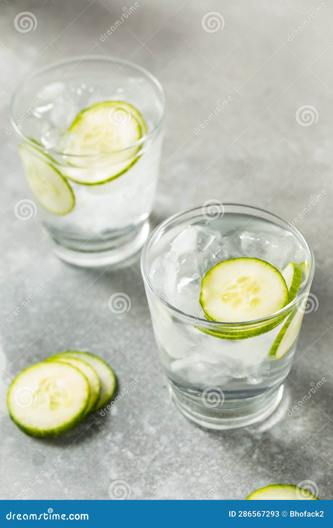 Cold Clear Refreshing Cucumber Water Stock Image - Image of fresh ...
