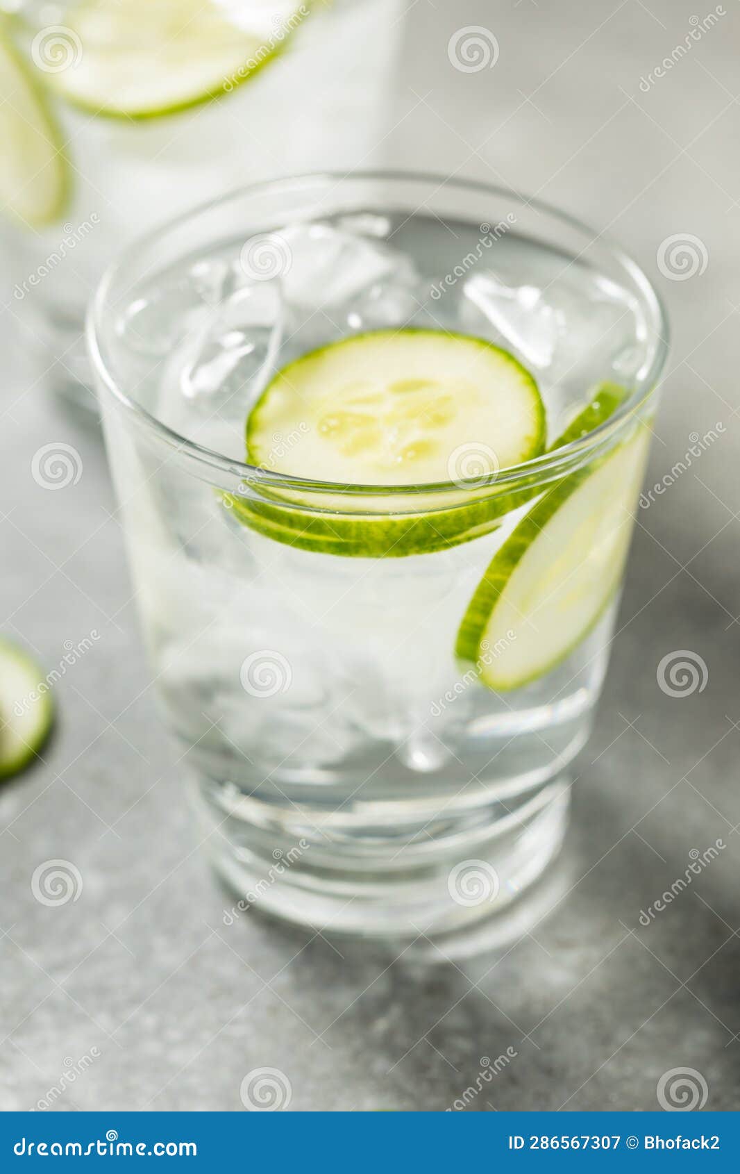 Cold Clear Refreshing Cucumber Water Stock Image - Image of juicy ...