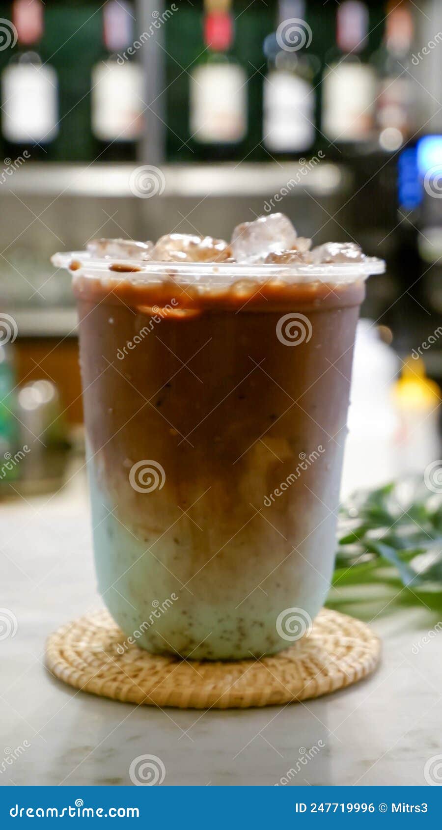 Cold Coco Drink with Ice Delicious Stock Photo - Image of sweet ...