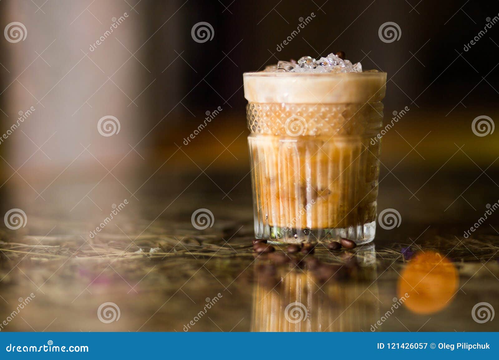 Cold coffee cocktail stock image. Image of morning, dessert - 121426057