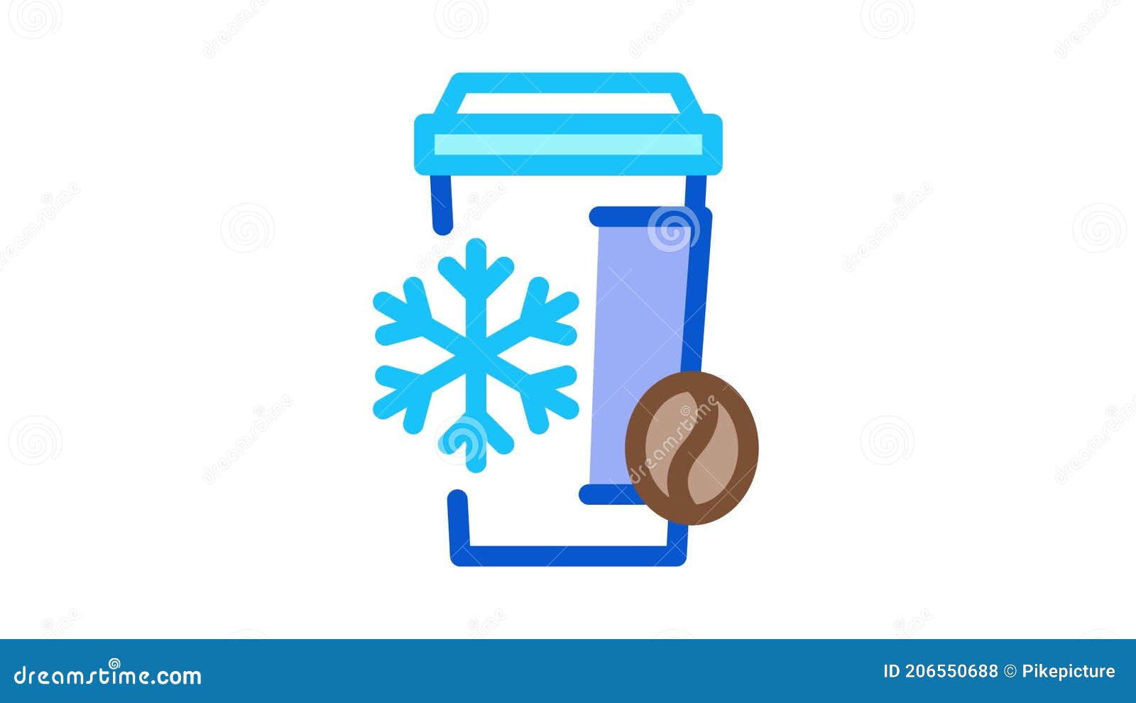 Cold Coffee Cup Icon Animation Stock Footage - Video of white, espresso ...