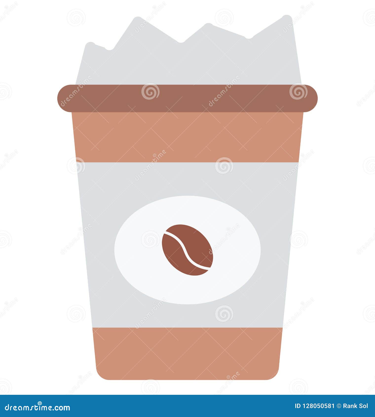 Cold Coffee Cup Isolated Vector Icon Which Can Be Easily Edit or ...