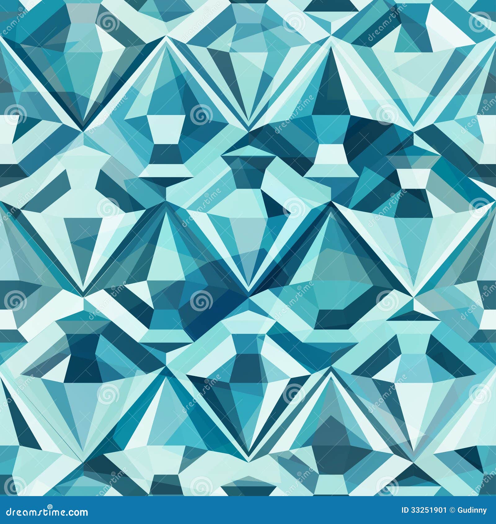 Cold Color Diamond Seamless Pattern Stock Illustration - Illustration ...