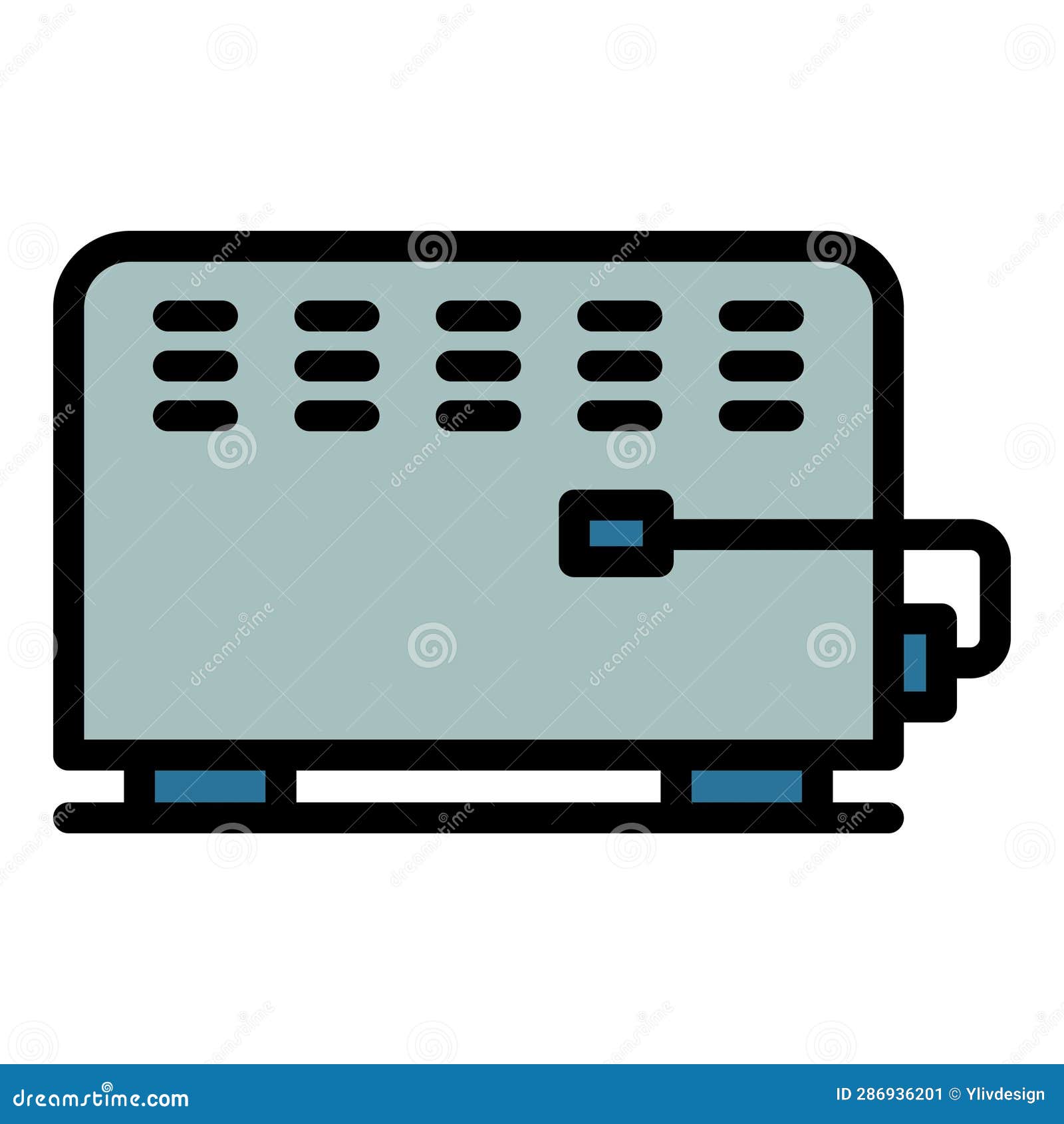 Cold Convector Icon Vector Flat Stock Illustration - Illustration of house, household: 286936201